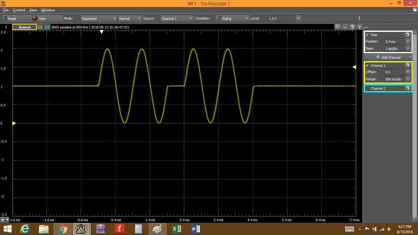 Using the Waveform Generator With the Analog Discovery 2 : 11 Steps ...