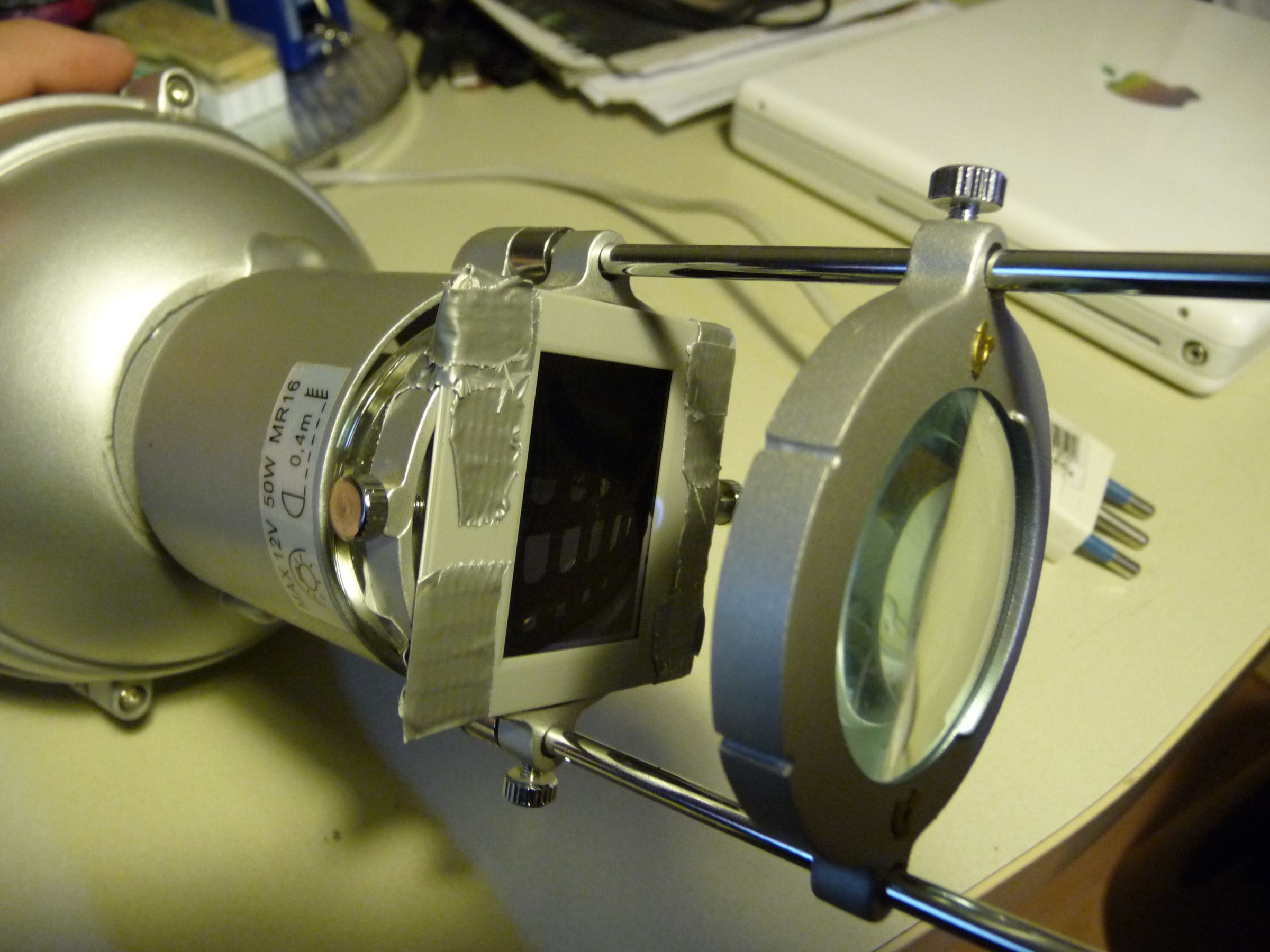 Cheap & Simple Media Projector With a Recycled Ikea Lamp : 5 Steps ...