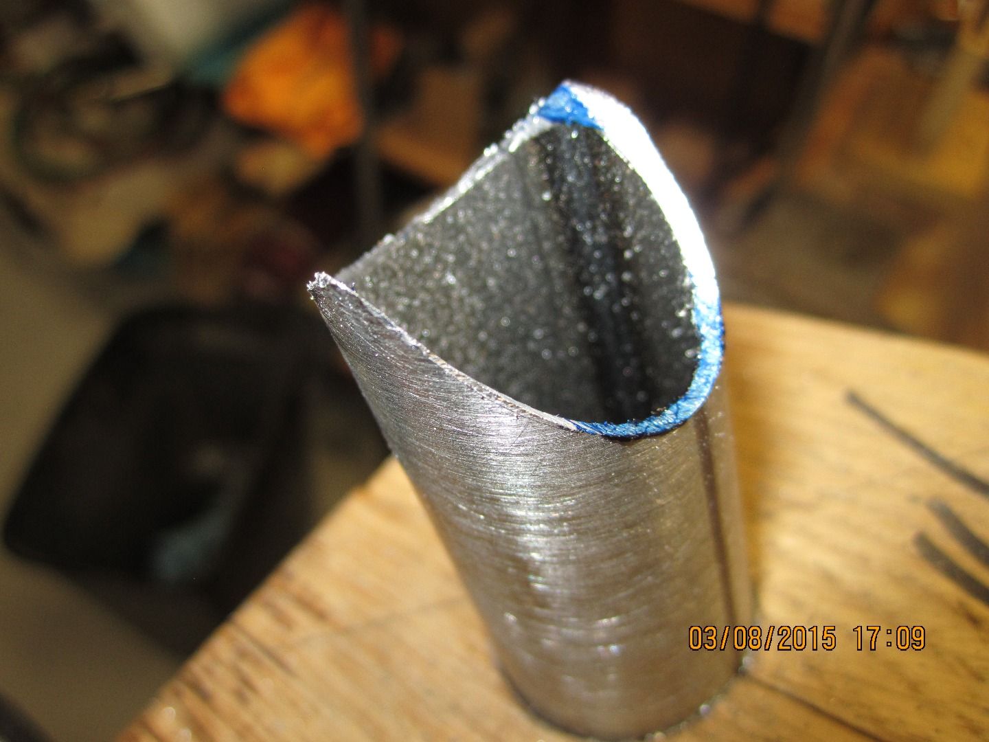 How to Miter (Cope) a Round Tube by Hand : 7 Steps (with Pictures ...
