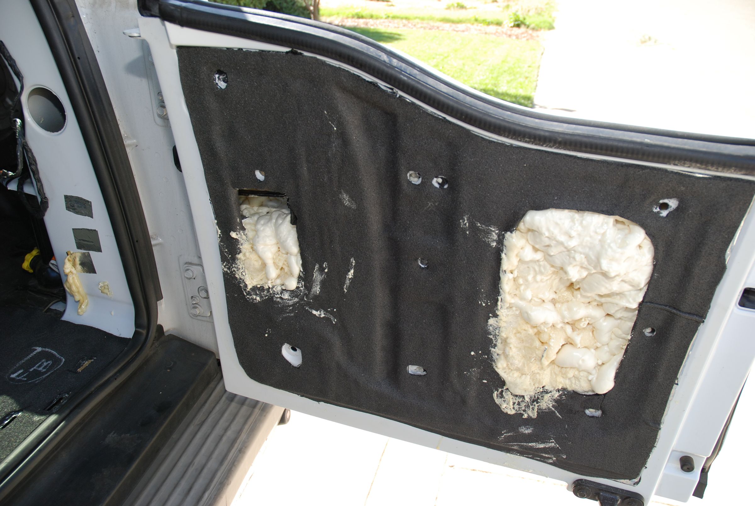 Auto Sound Deadening - Part II - More Matting and Using Expanding Foam ...