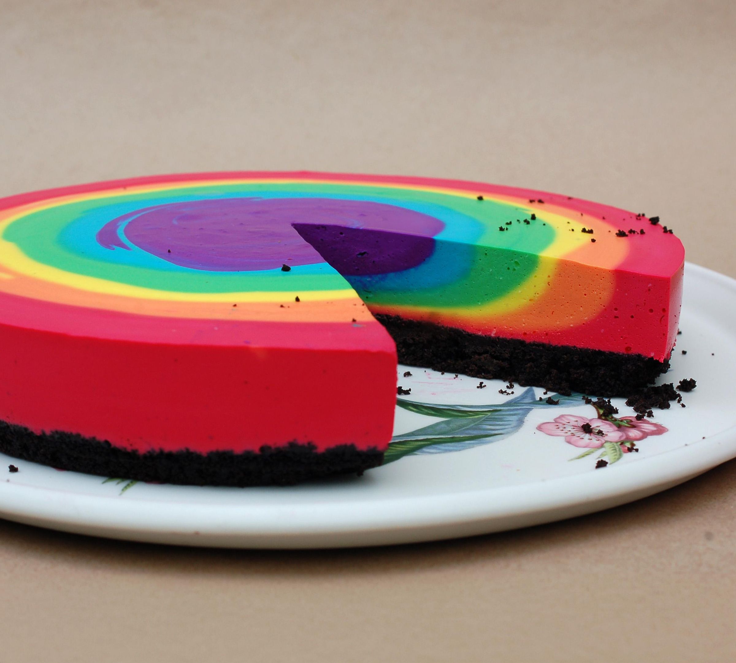 Rainbow Cheesecake Recipe : 5 Steps (with Pictures) - Instructables