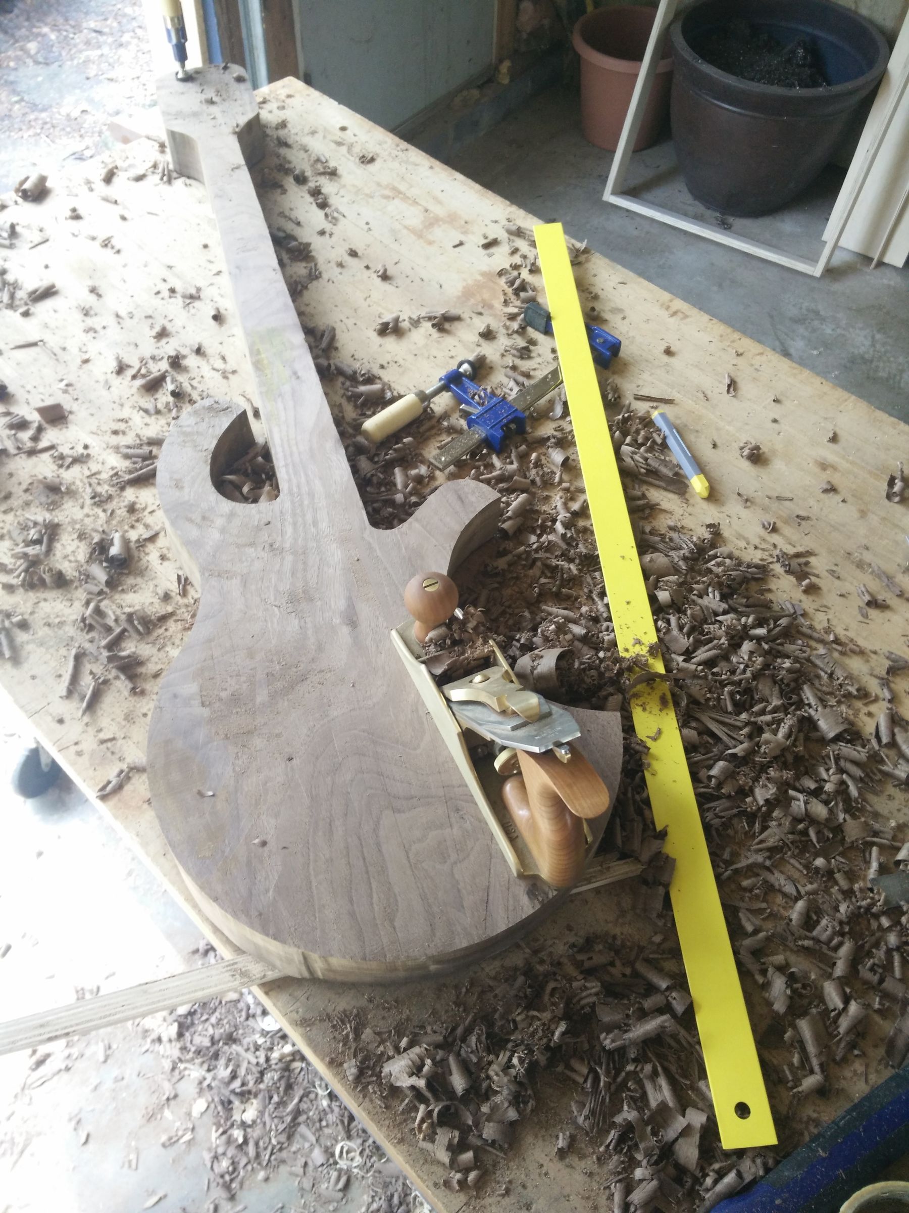 Twin Bass and Guitar From a Slab of Walnut : 22 Steps (with Pictures ...