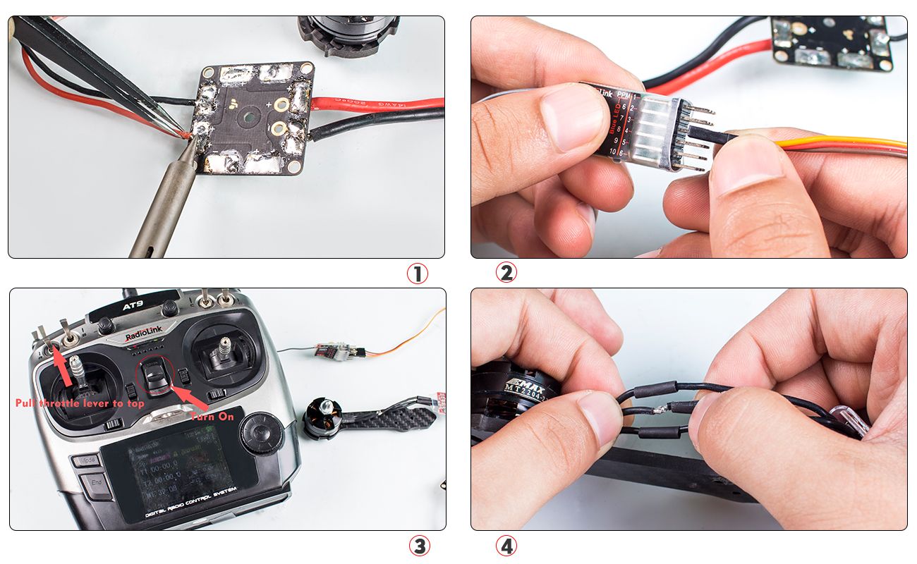 How to Mount CC3D Flight Controller to Quadcopter (Assembly, Wiring ...
