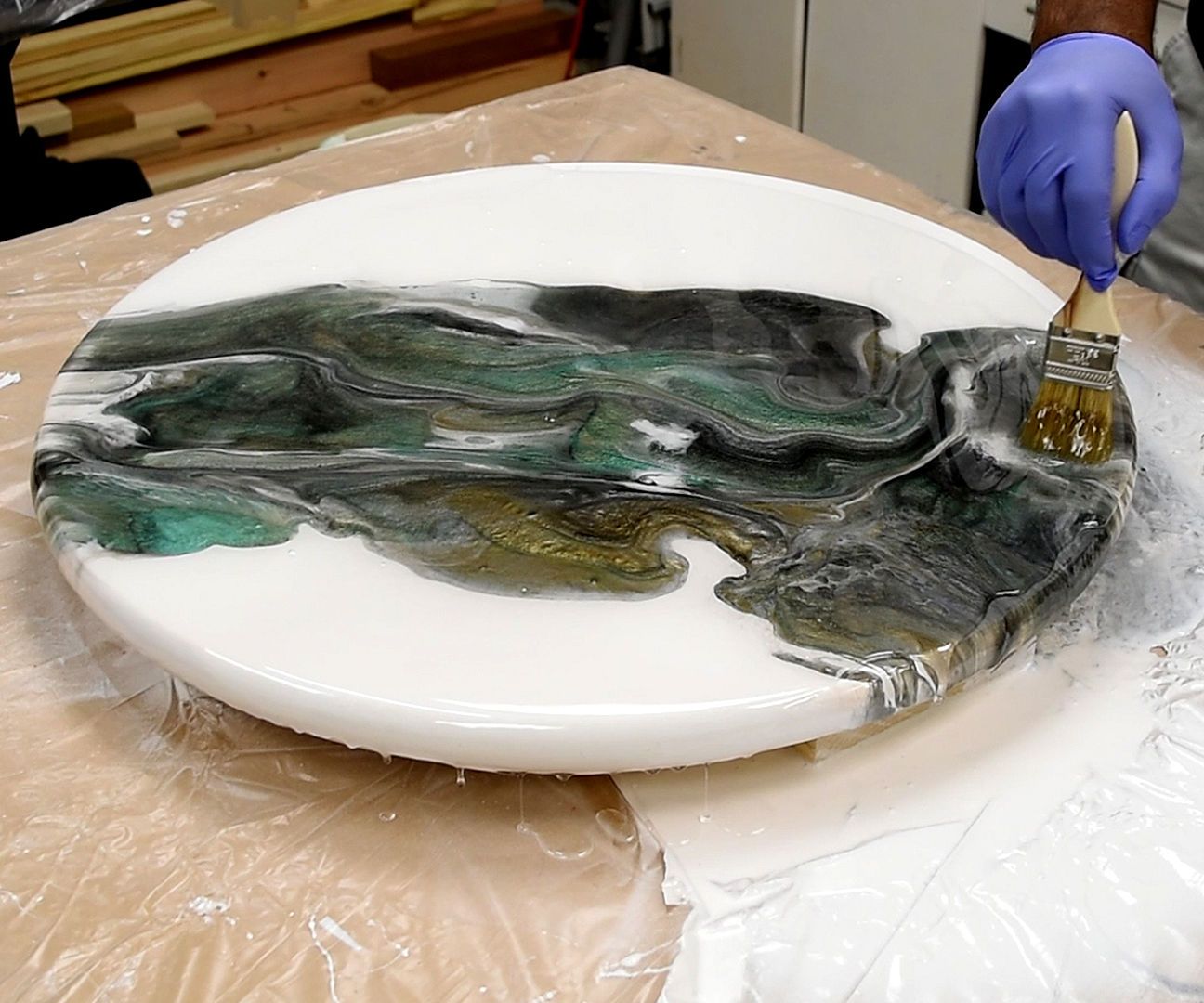 How to Make an Epoxy Resin Tabletop : 8 Steps (with Pictures ...