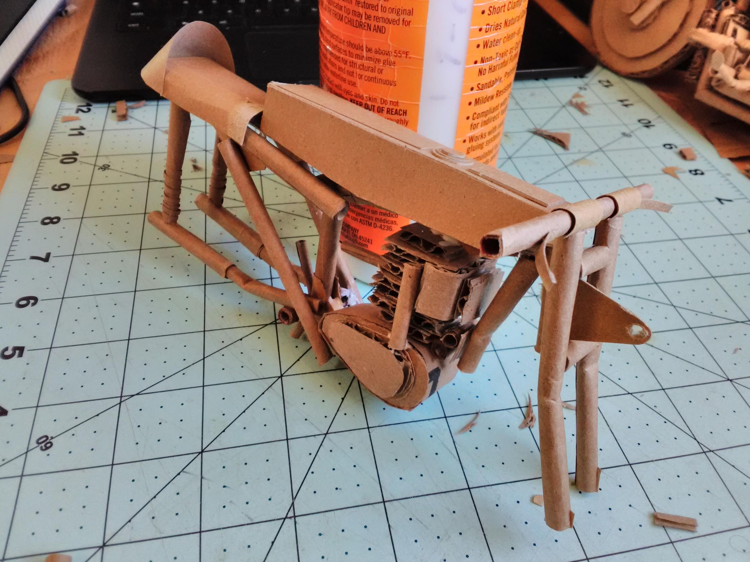 Cardboard Motercycle Replica : 11 Steps (with Pictures) - Instructables