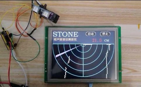 TFT LCD Module + STM32 + Ultrasonic Distance Measurement : 18 Steps ...