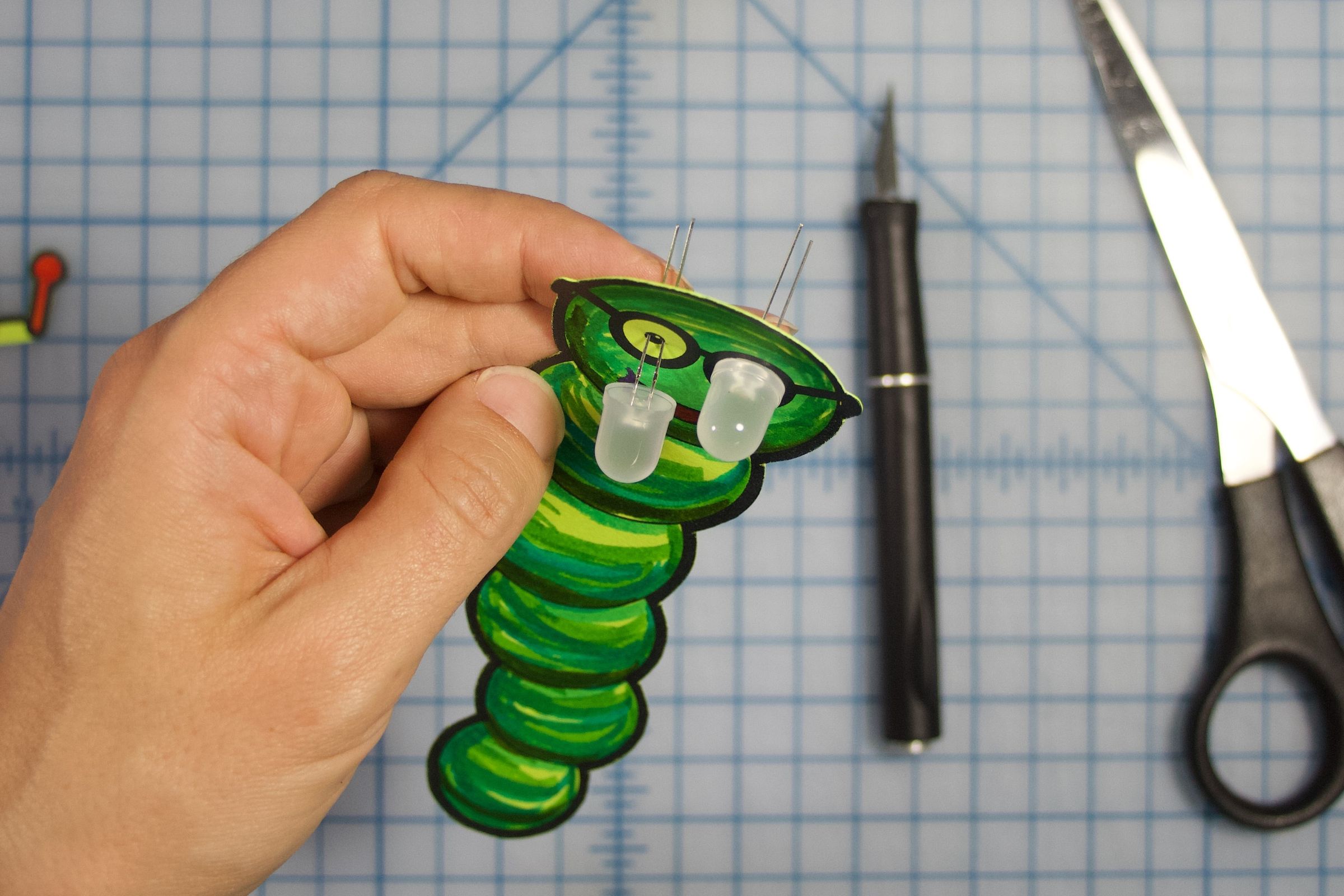 BookWorm Light-Up Book Light and Bookmark : 13 Steps (with Pictures ...