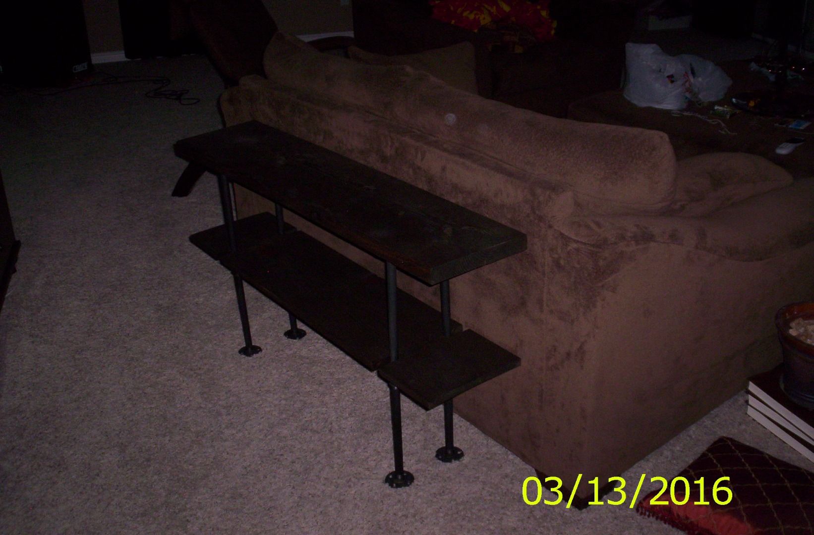 Easy Modern Black Iron Pipe Bench / Entryway Table (with Pictures ...