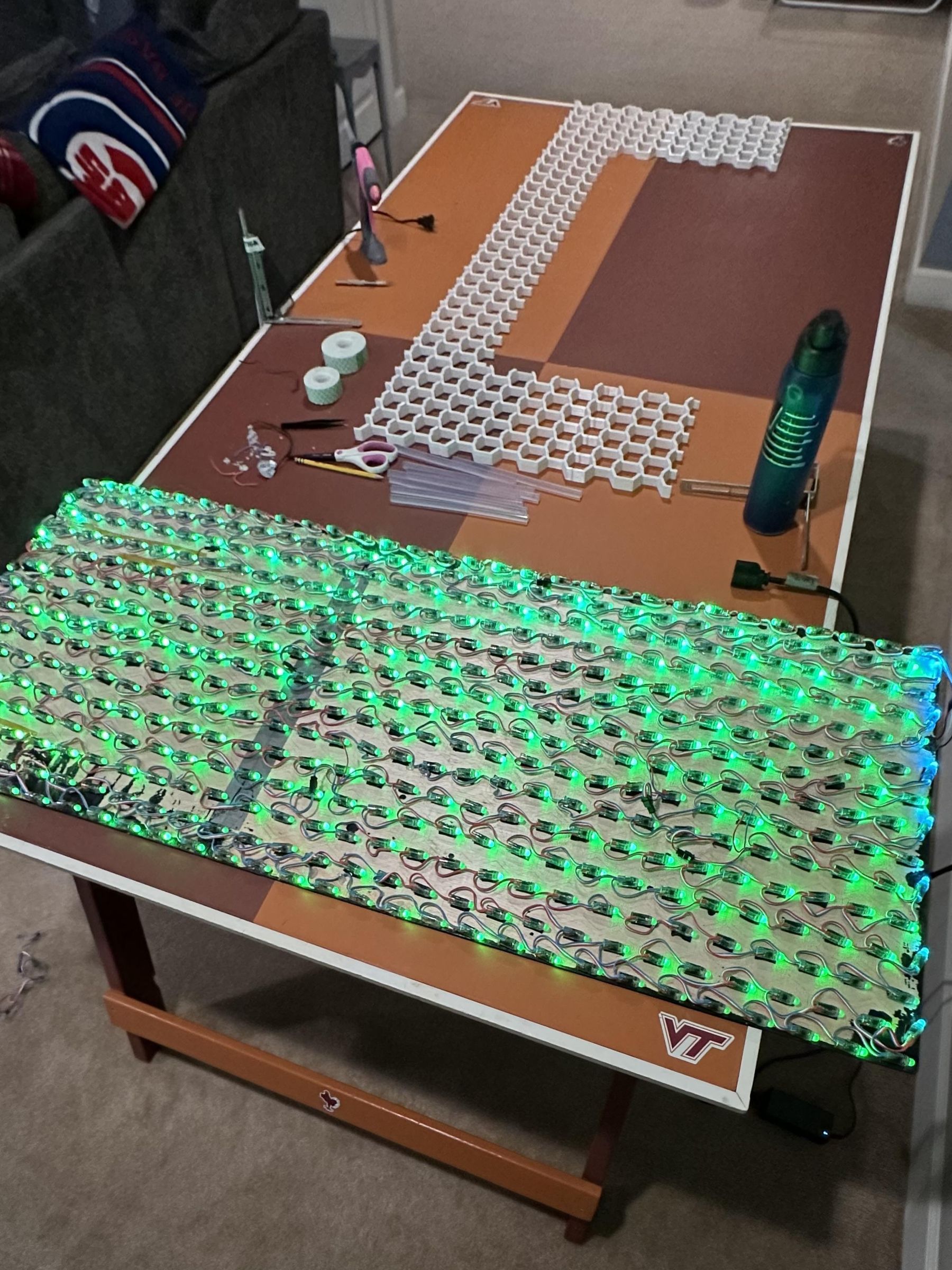 LED Desk Surface Matrix (No Coding) : 9 Steps (with Pictures ...