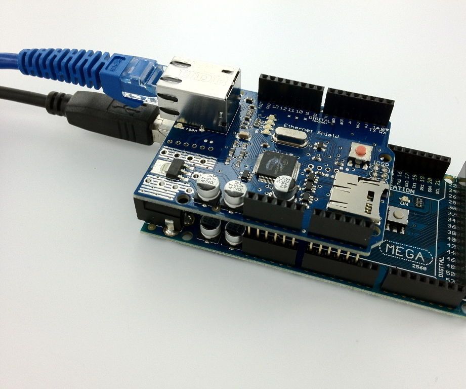 Cascade of Shift Registers 74HC595 Controlled Via Arduino and Ethernet ...