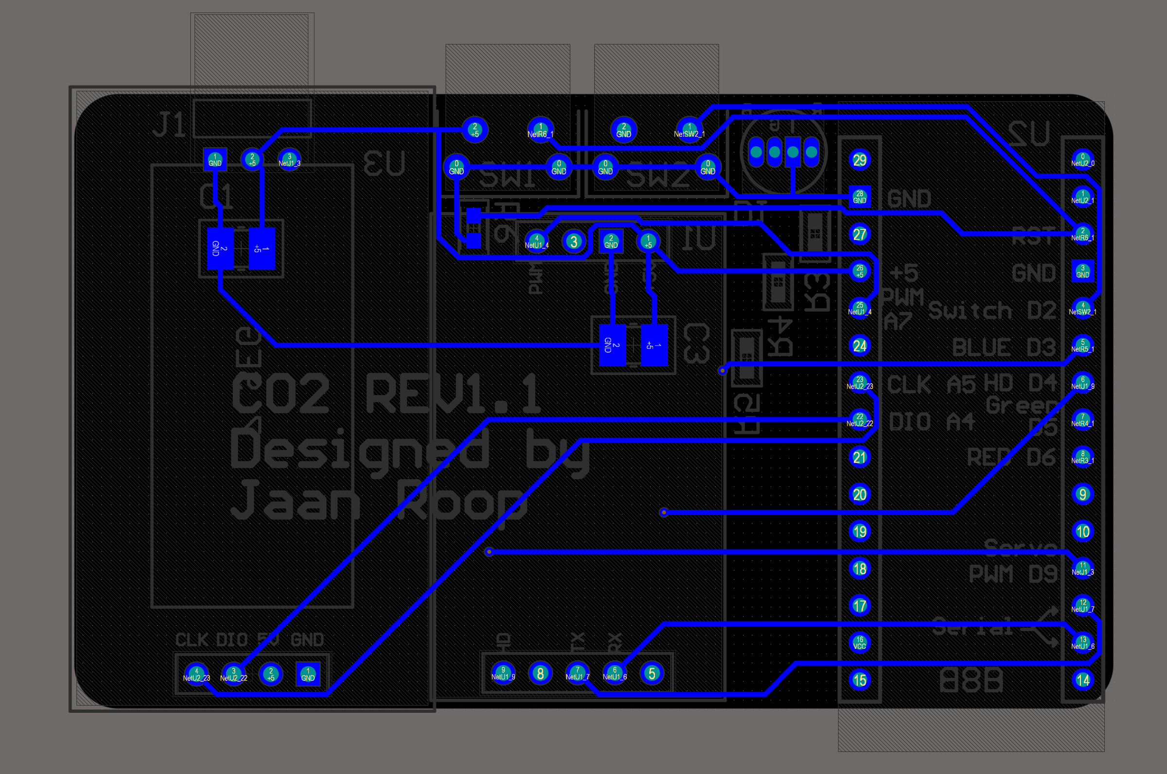 CO2 Level Indicator (4x7 Segment RGB LED Manual Calibration) : 7 Steps ...