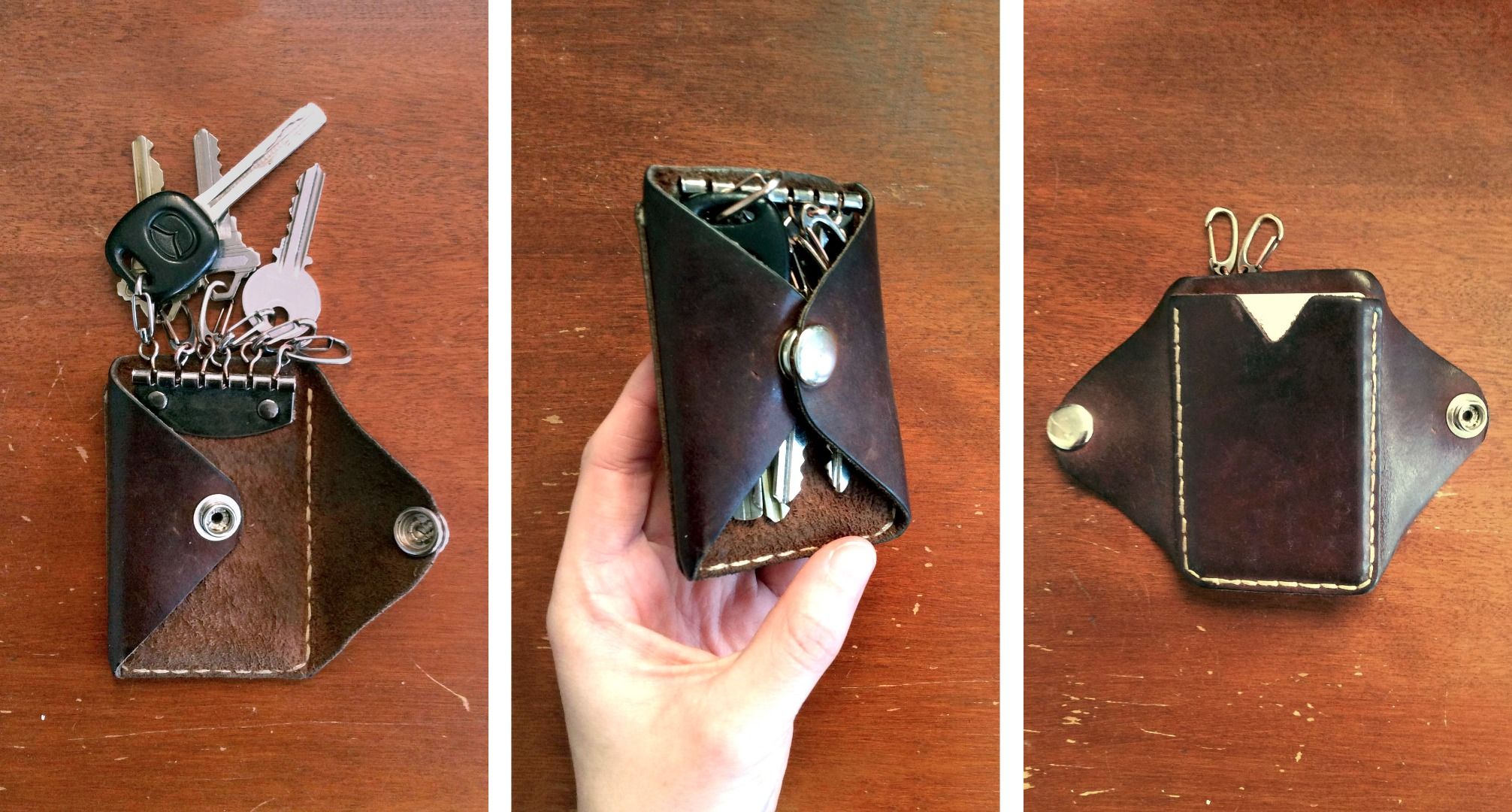 How to Carry Less Stuff - DIY Pocket Wallet and Key Holder : 3 Steps ...