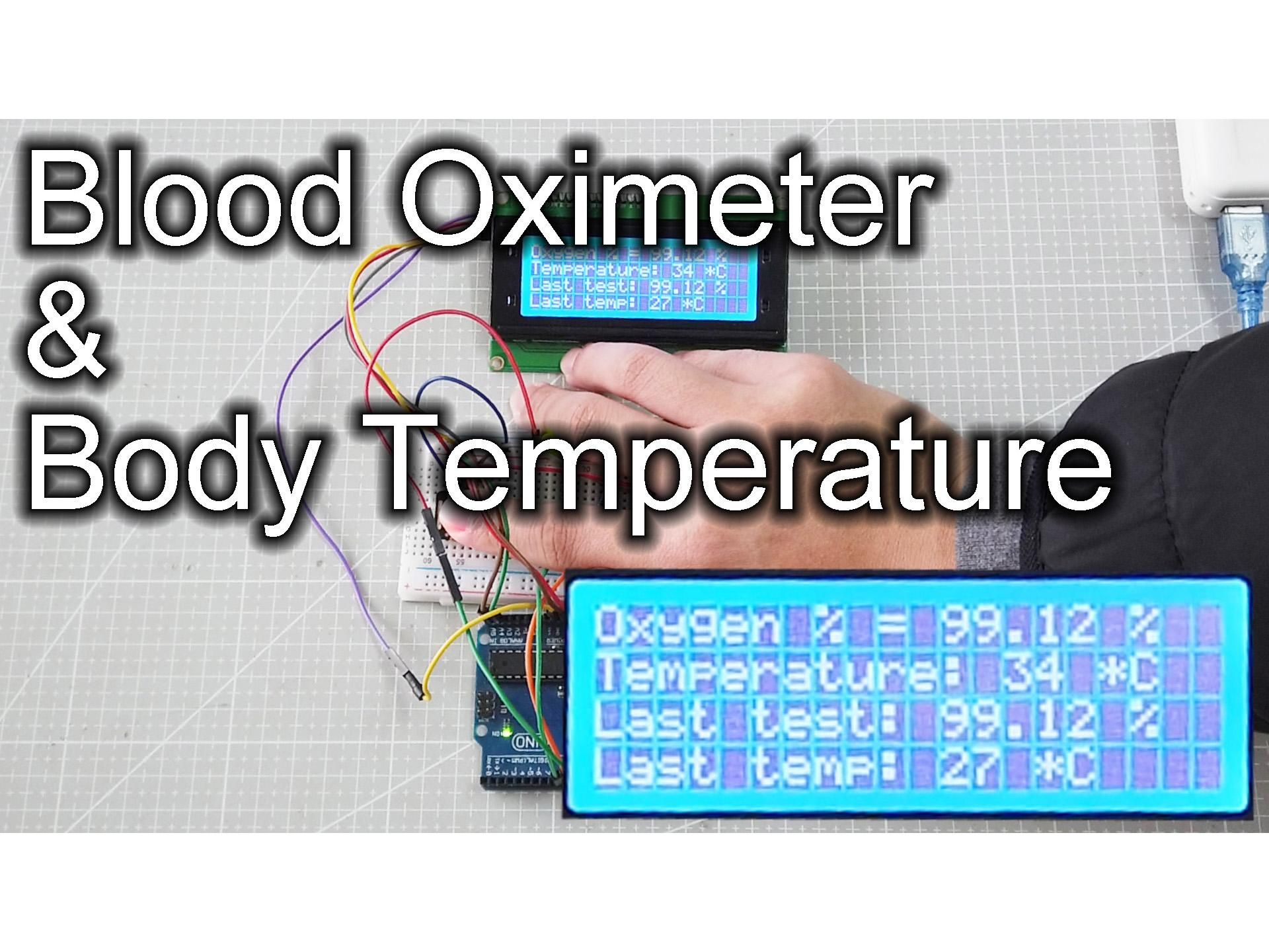 How to Make Blood Oxygen & Body Temperature Measurement With MAX30102 ...