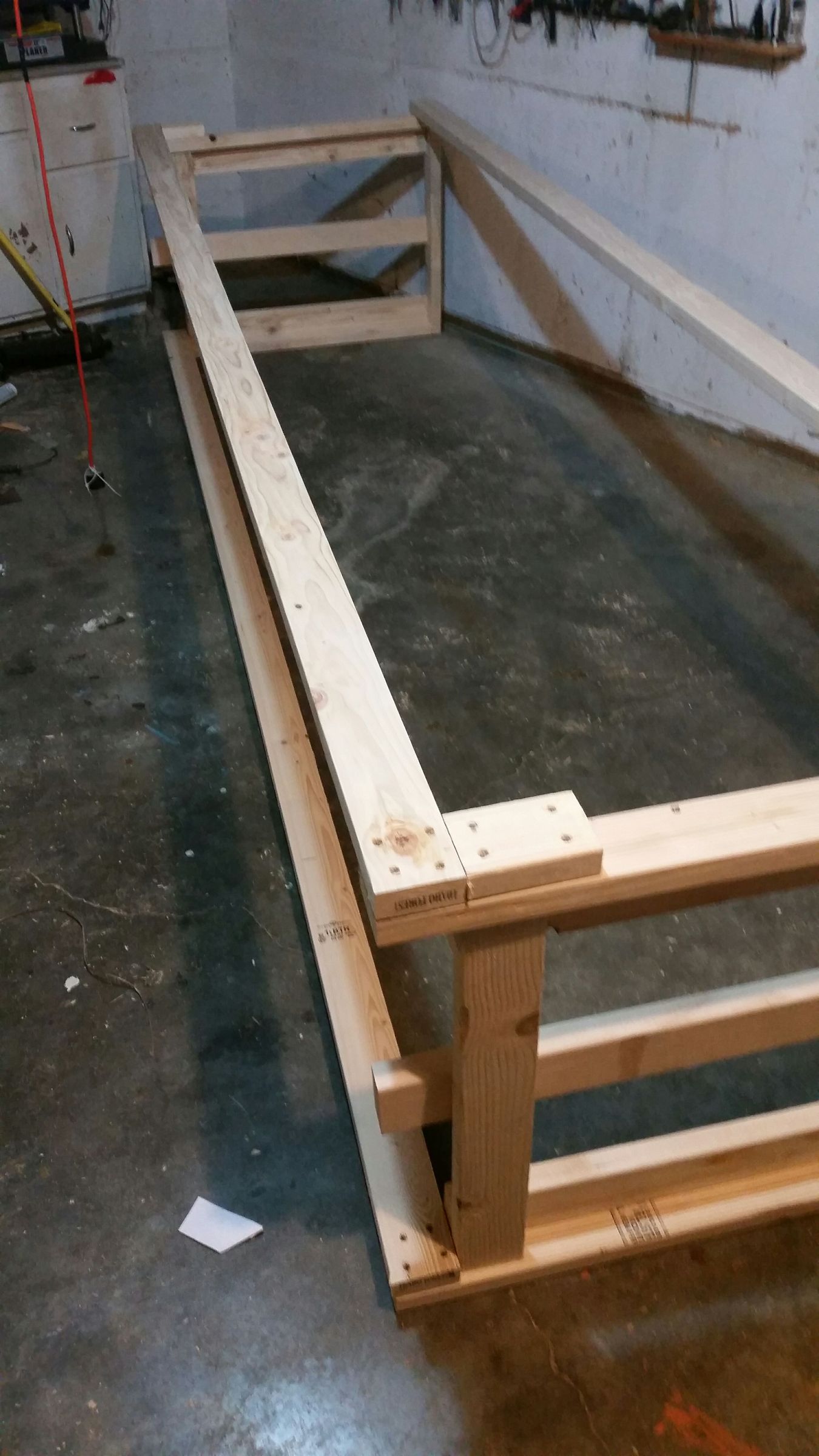 2x4 Work Bench With Nested Rolling Assembly Table : 10 Steps (with ...