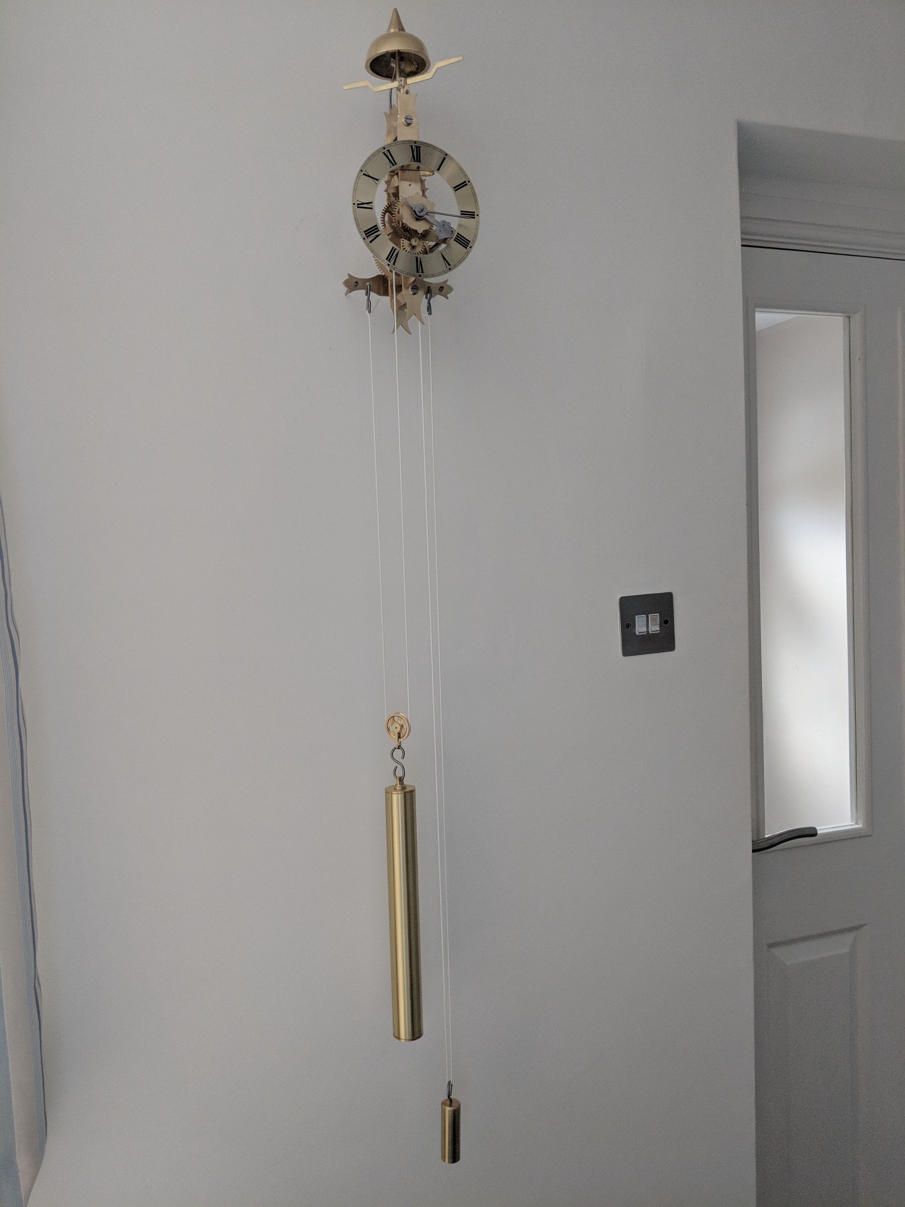 Making a Wall Hanging Brass Mechanical Alarm Clock in the Home Machine ...