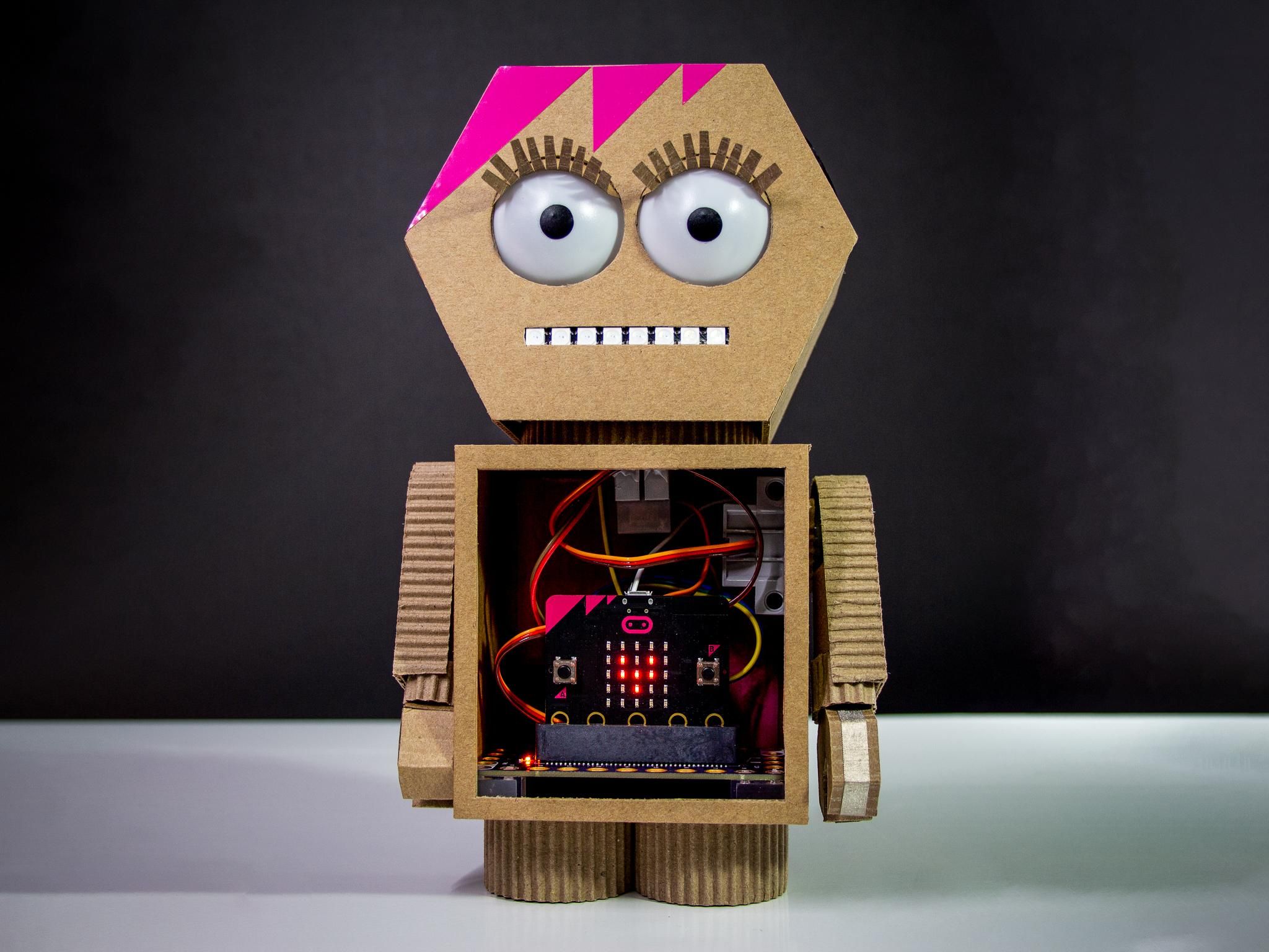 "High-Fivey" the Cardboard Micro:bit Robot : 18 Steps (with Pictures ...