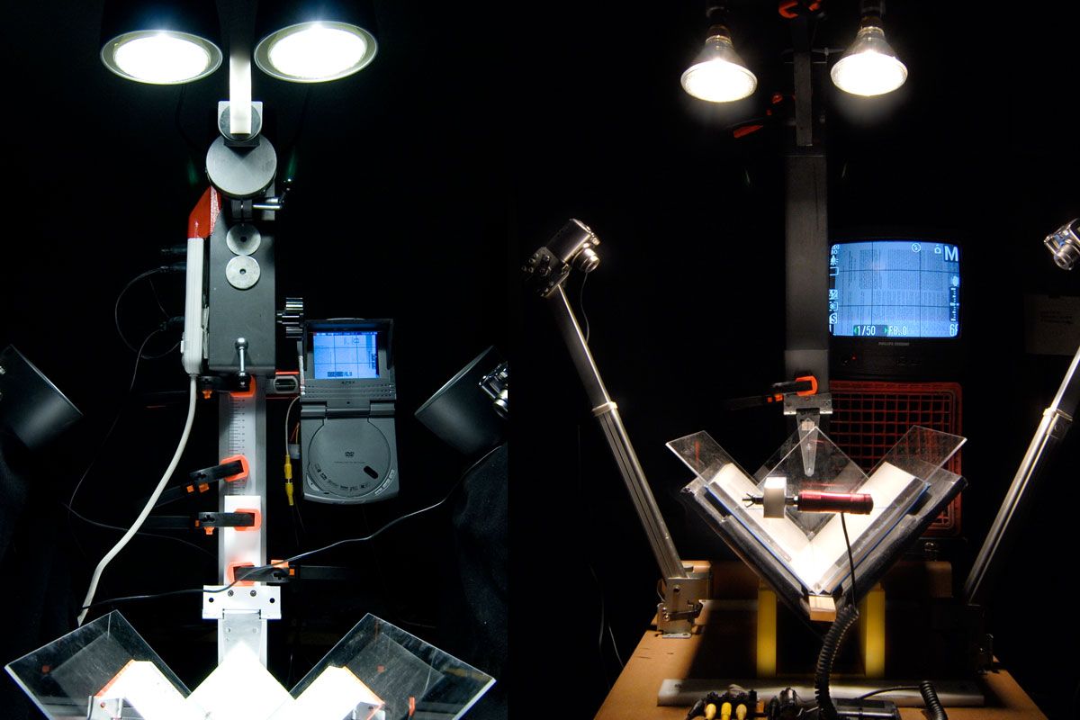DIY High-Speed Book Scanner From Trash and Cheap Cameras : 79 Steps ...