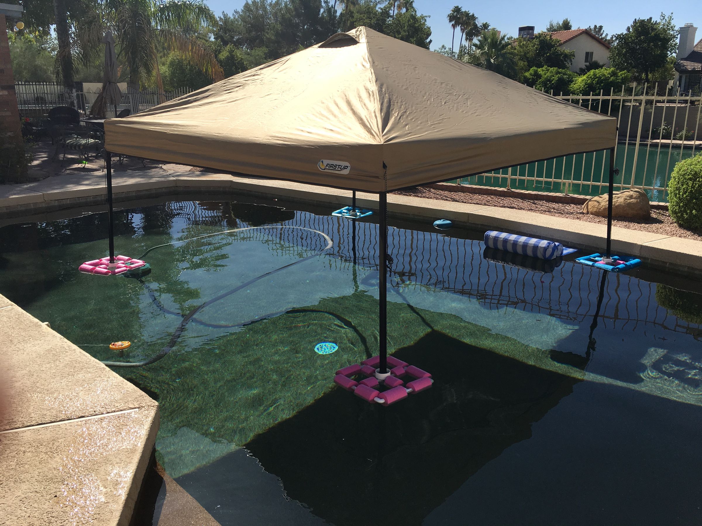 Canopy/Gazebo (also Known As a EZ-UP) Float for the Pool or Lake for ...