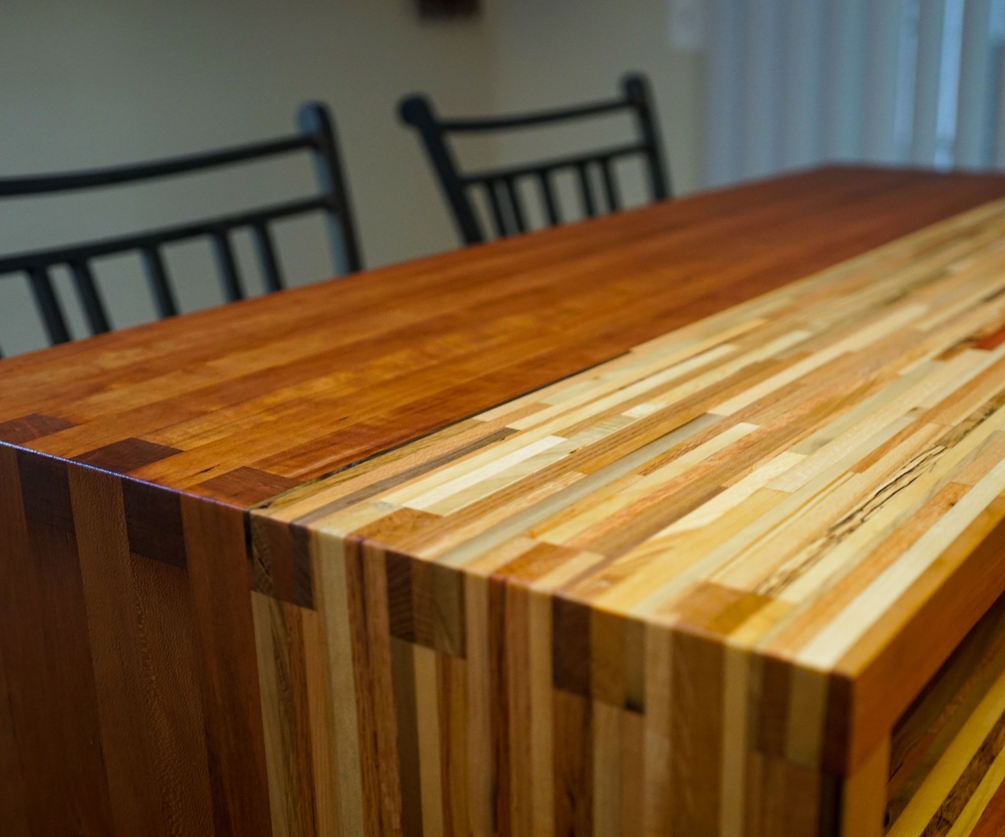 Pallet Wood Butcherblock Countertop That Pivots! (bar Top Dining Table ...