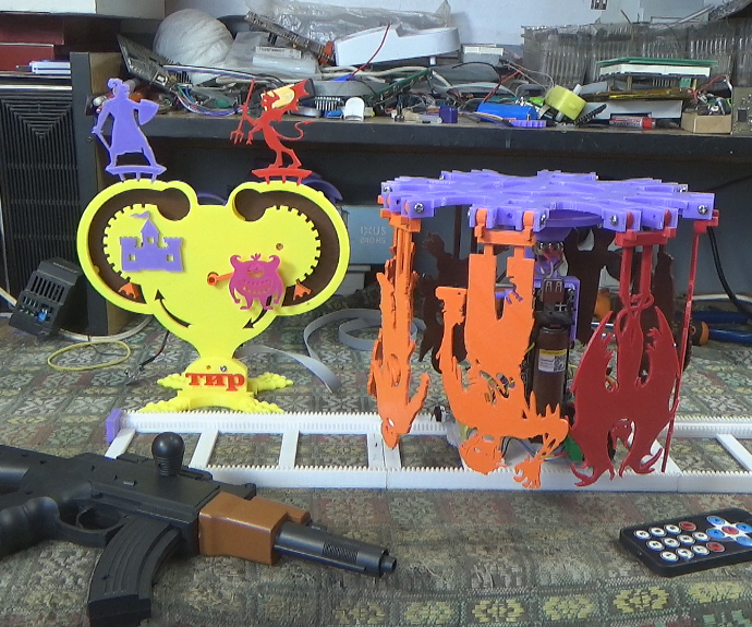 Robotic Electric Scoring Digital Target "demonic Carousel" : 9 Steps ...