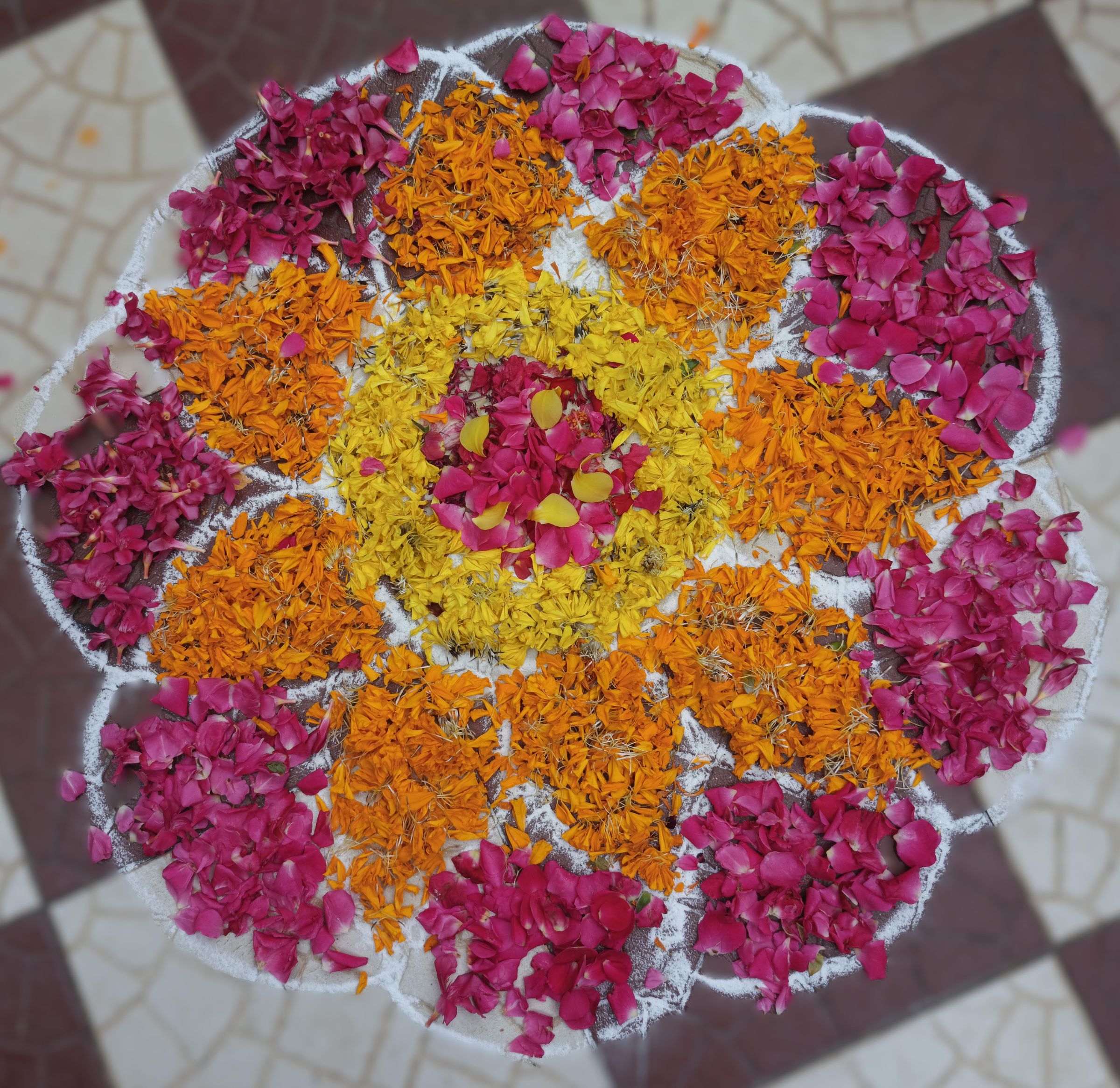 HOW TO CREATE TRADITIONAL RANGOLI AND GARLAND OF TAMILNADU : 9 Steps ...