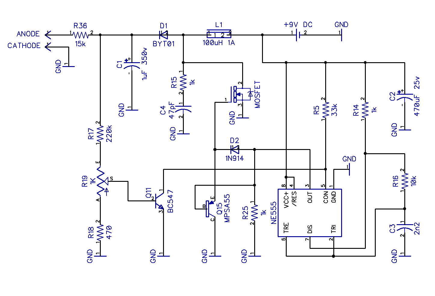 High Voltage Power Supply for Nixie and Valve Tubes : 6 Steps (with ...