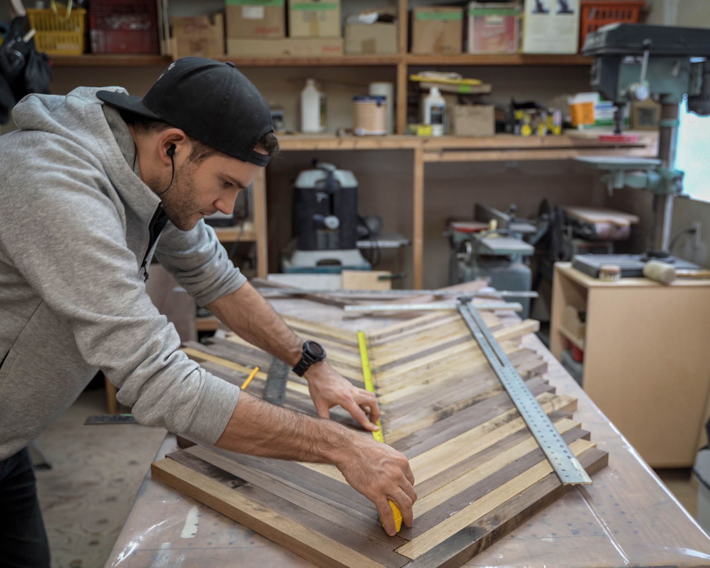 Herring Bone Industrial Coffee Table : 15 Steps (with Pictures ...