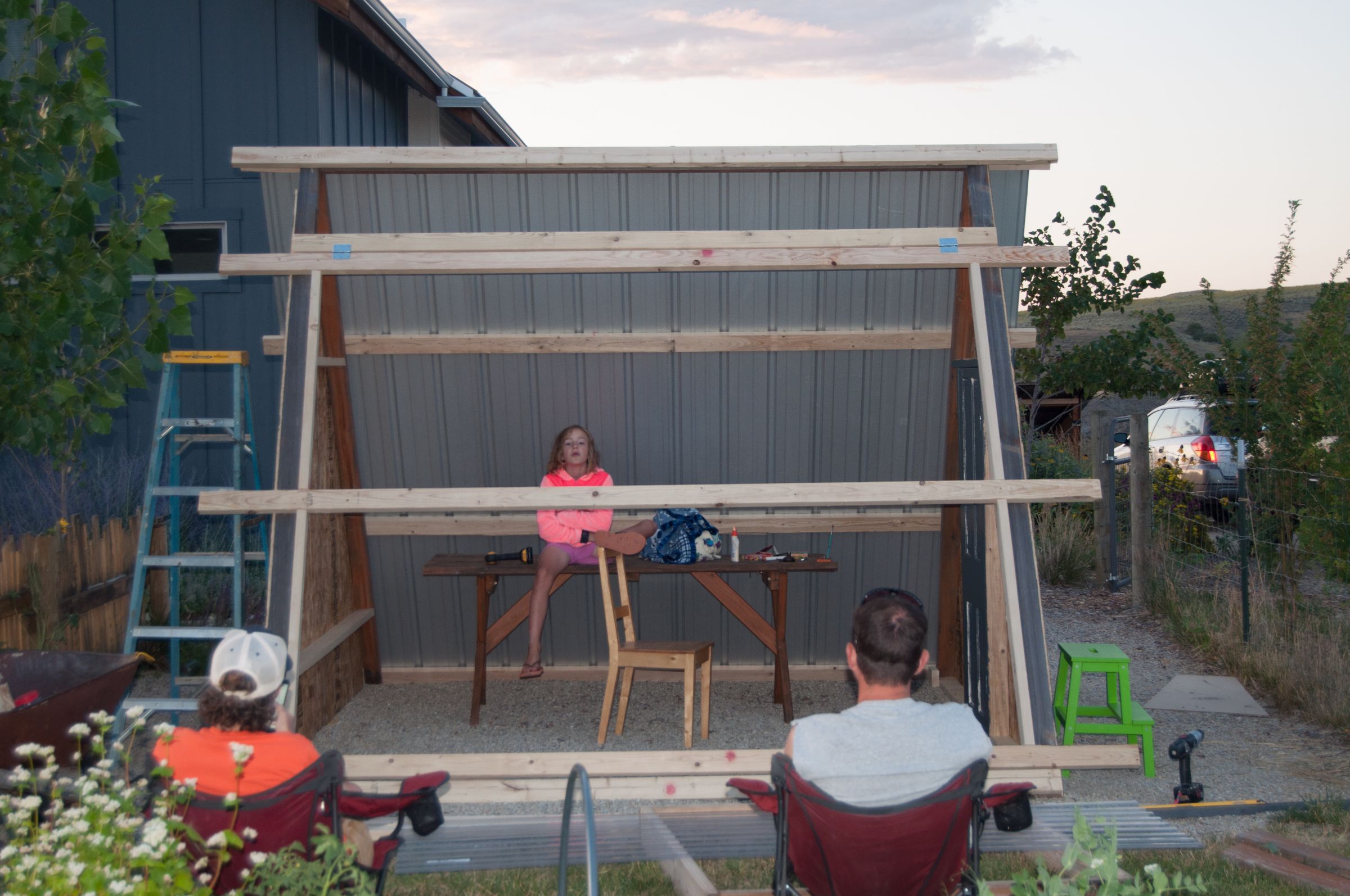 Convertible Backyard A-frame Fort From a Swing Set. : 12 Steps (with ...