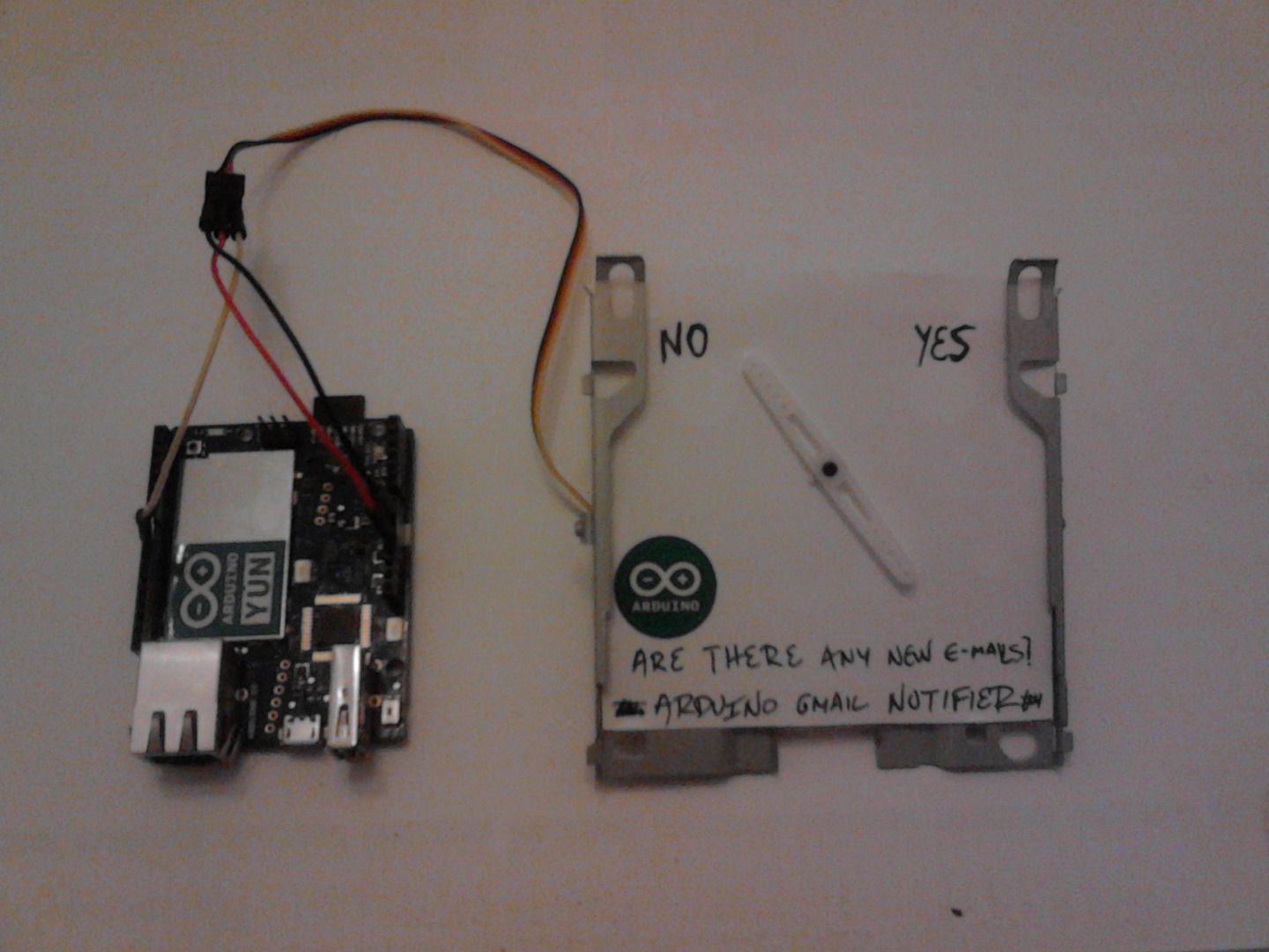 Arduino Servo Gmail Notifier : 7 Steps (with Pictures) - Instructables
