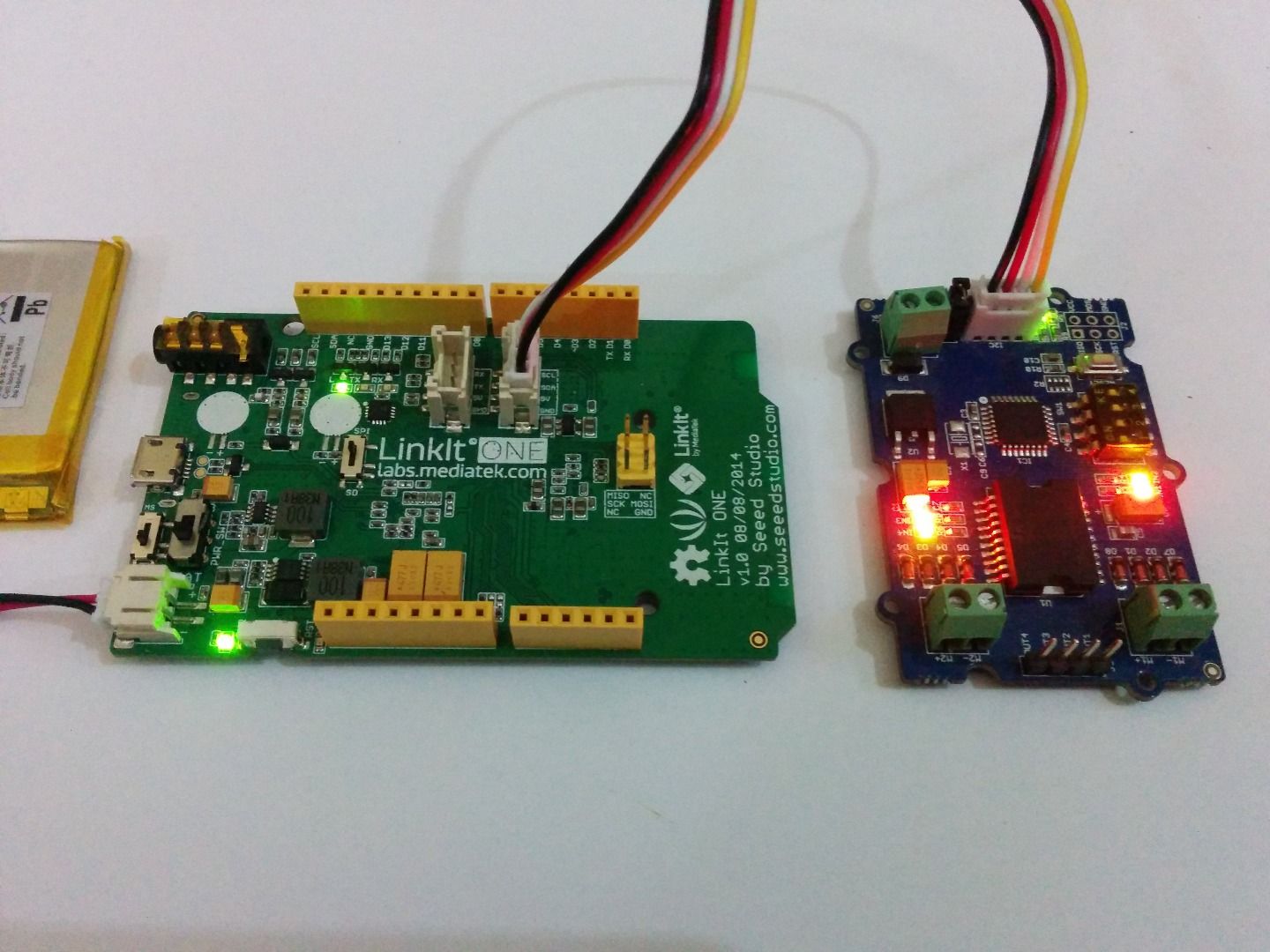 Getting Started With the LinkIt One - DC Motors : 4 Steps - Instructables