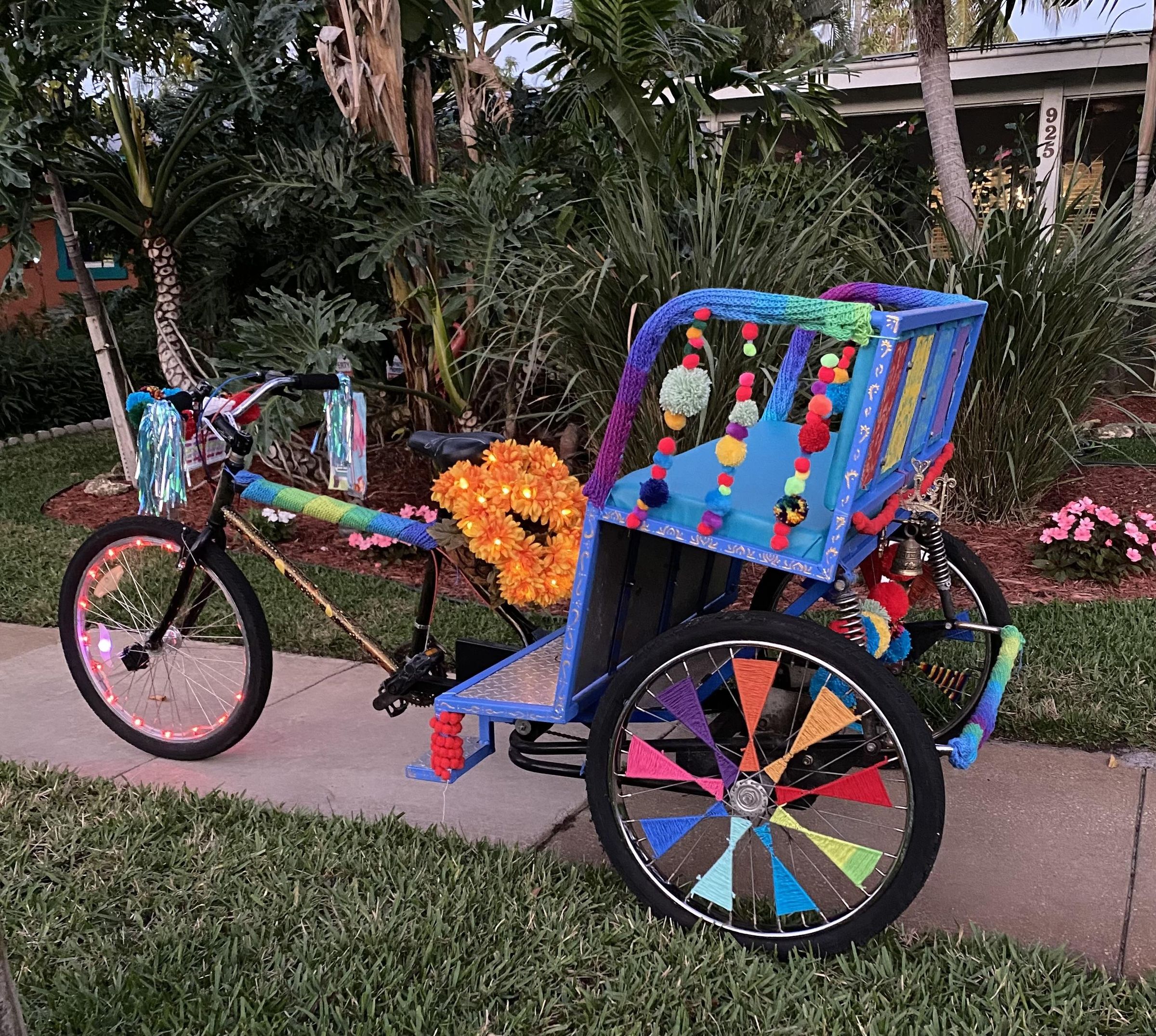Yarn Bombed Pedicab/bike : 7 Steps (with Pictures) - Instructables