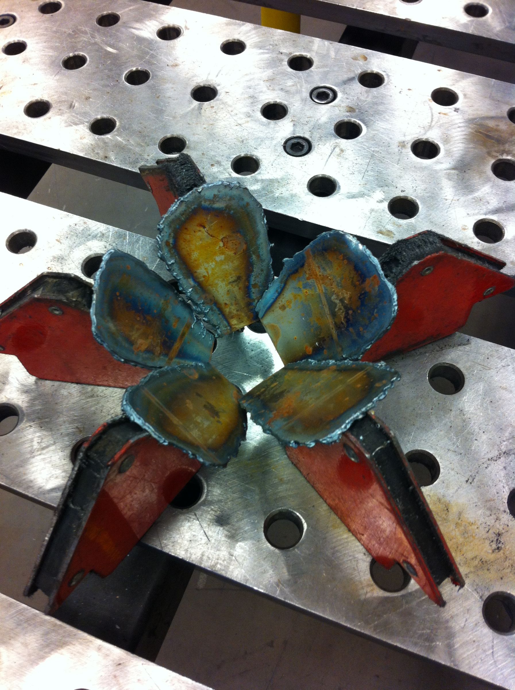 Sheet Metal Flower to Practice Plasma Cutting and Welding : 11 Steps ...