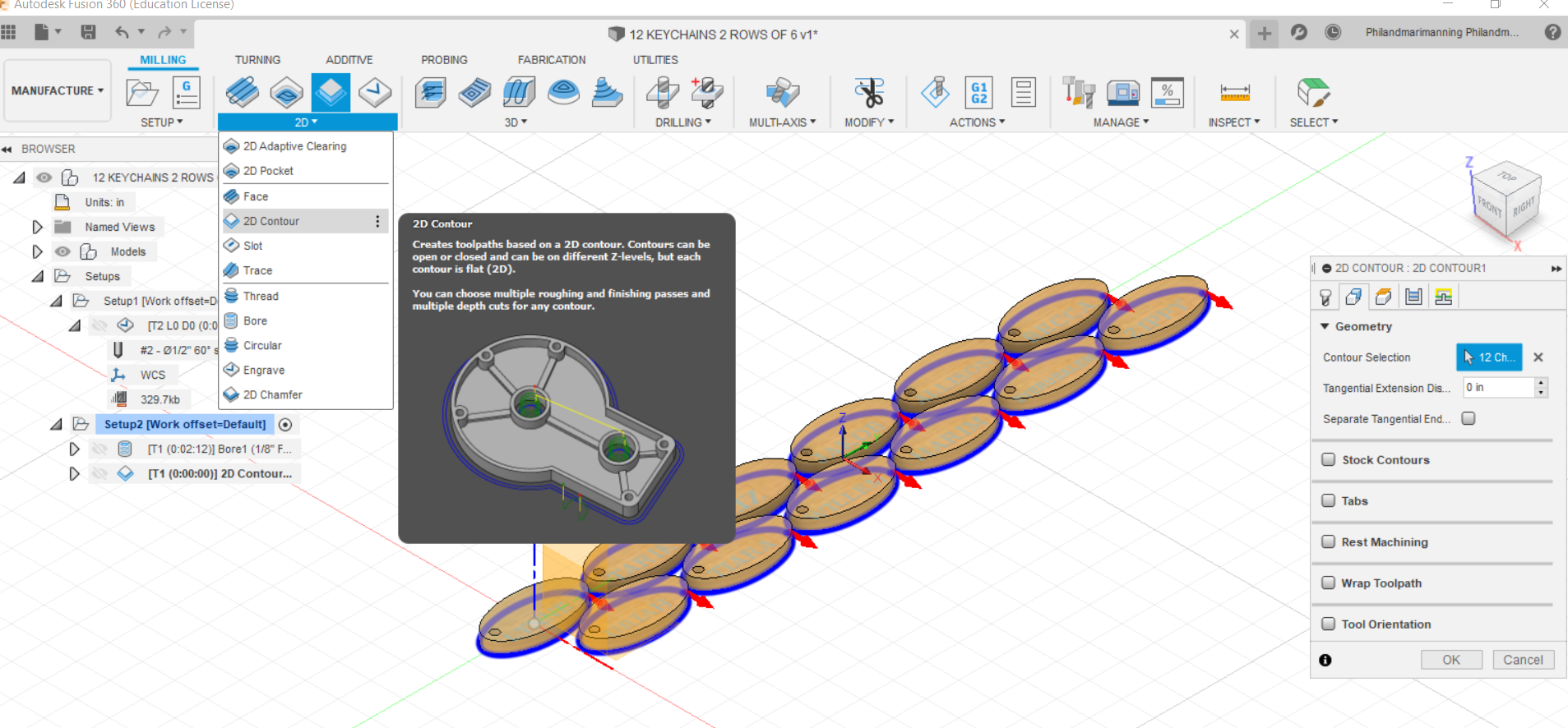 Make a Keychain With Fusion 360, a CNC Machine and Scrap Wood : 10 ...