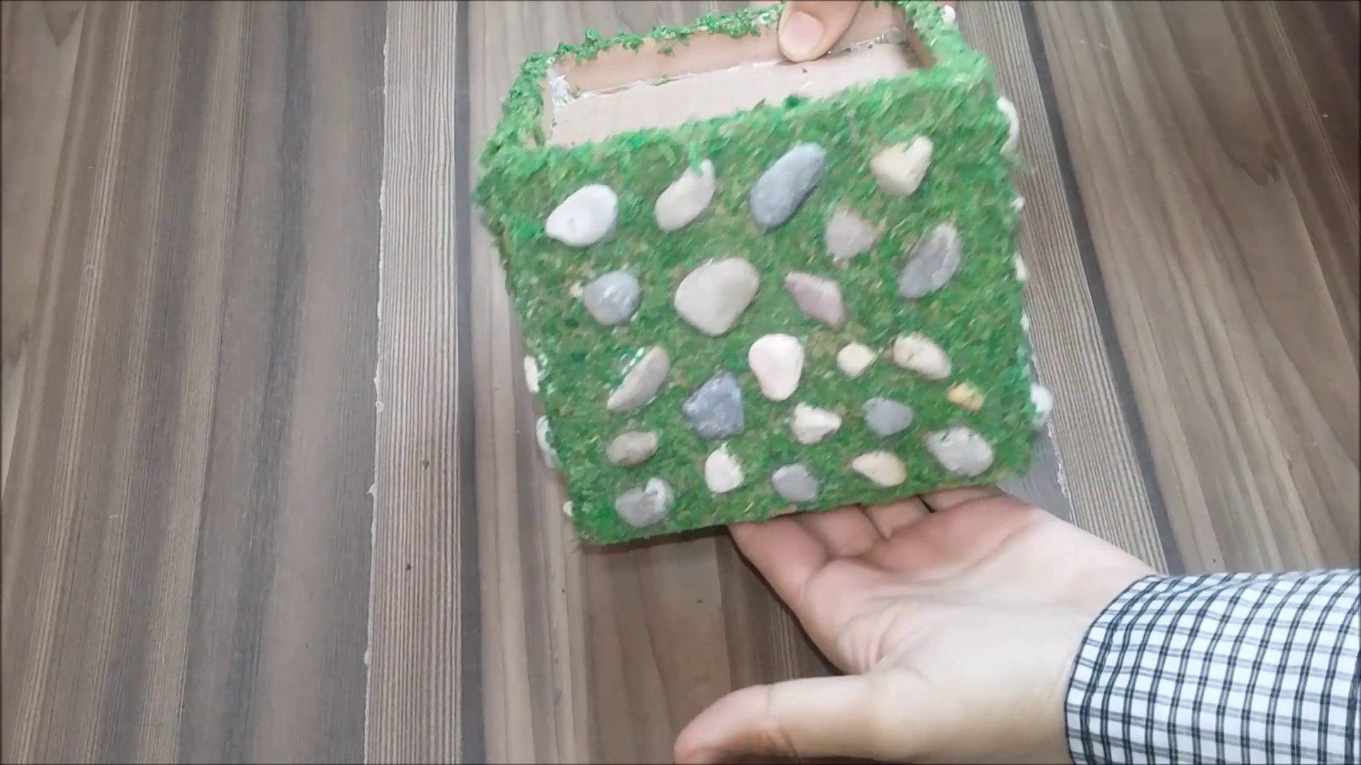 How to Make Flower Pot From Cardboard|Pebbles Cardboard Flower Pot|Easy ...