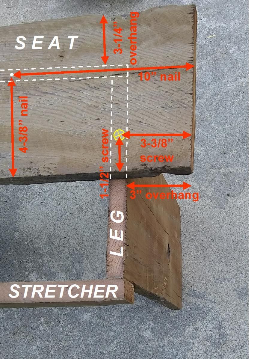 Simple Shaker-Style Bench - From Redwood Fencing : 6 Steps (with ...