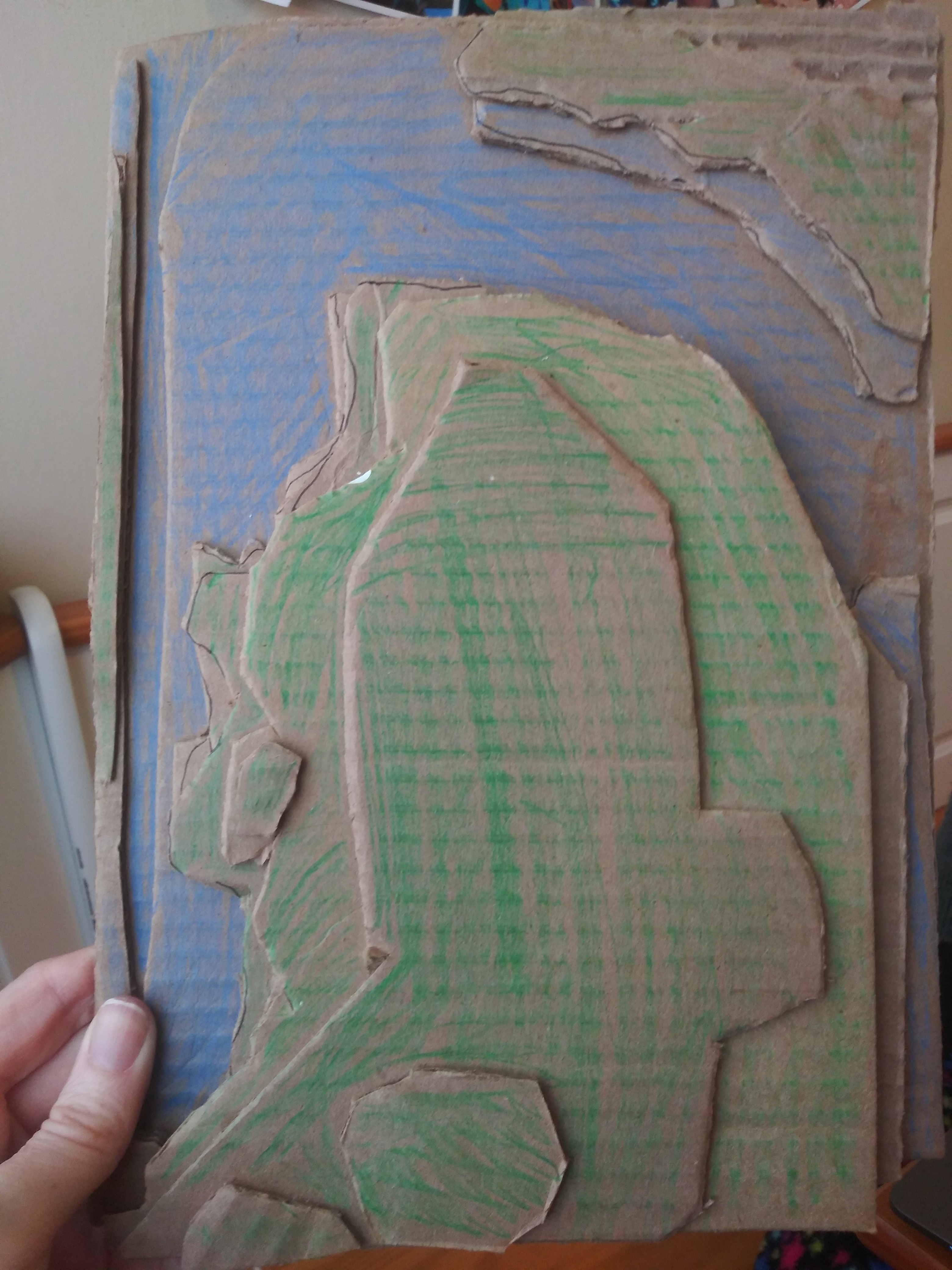 Cardboard 3D Topography: Favorite Places Project : 9 Steps (with ...