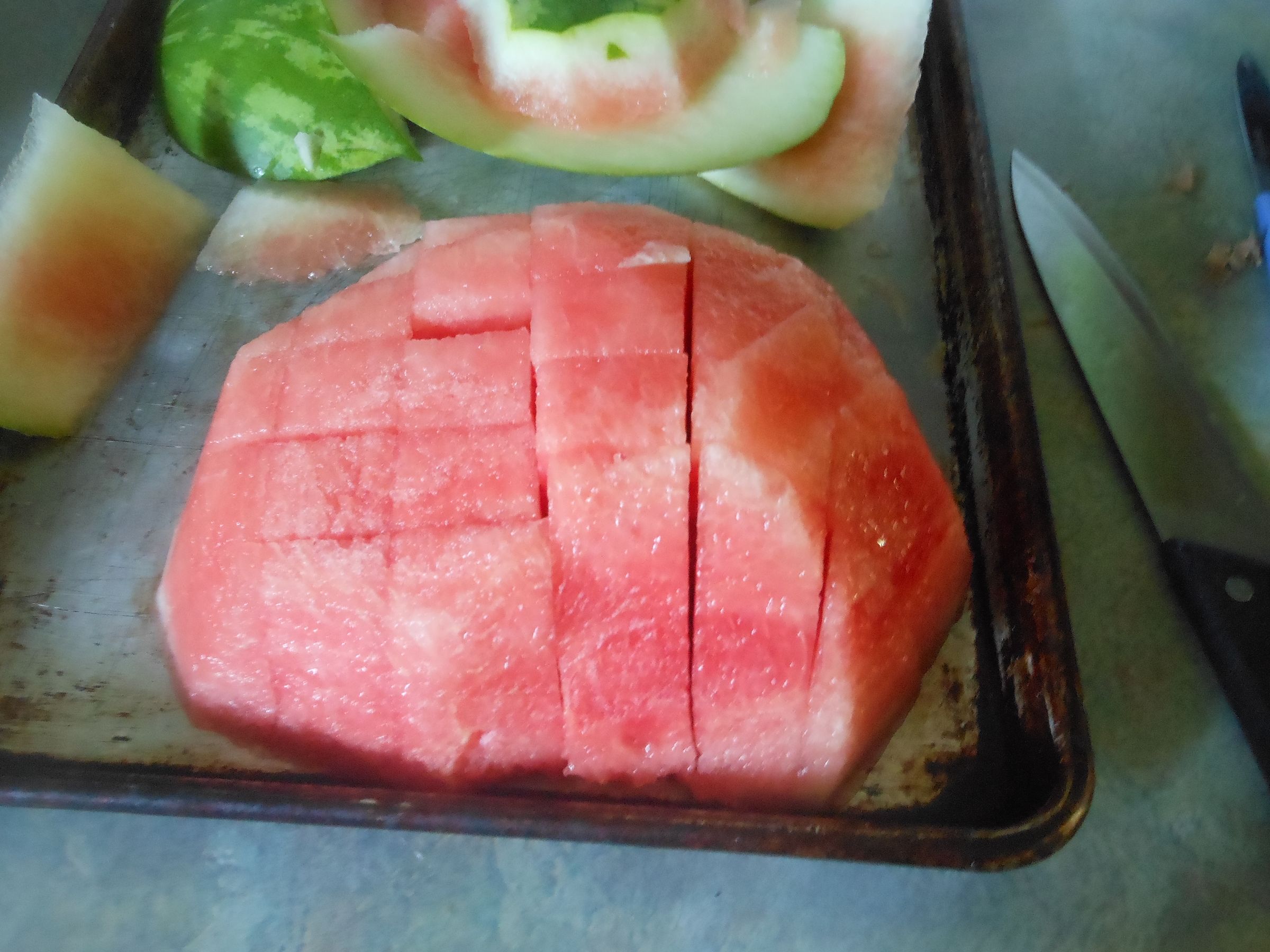 How to Cut (and Remove the Seeds From) a Watermelon for a Salad : 11 ...