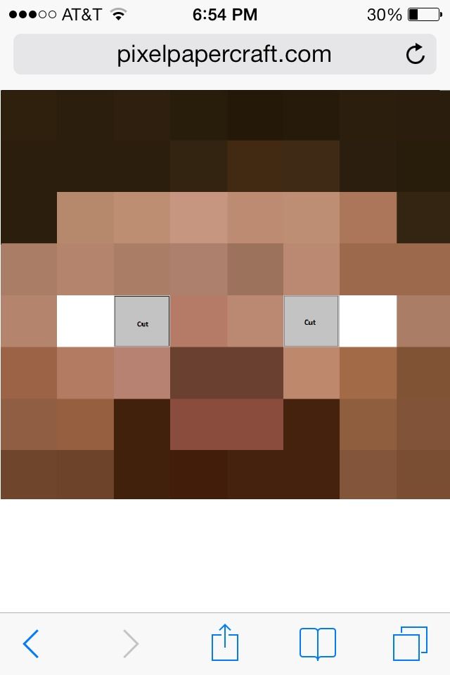 Minecraft: Easy Steve Head : 6 Steps - Instructables