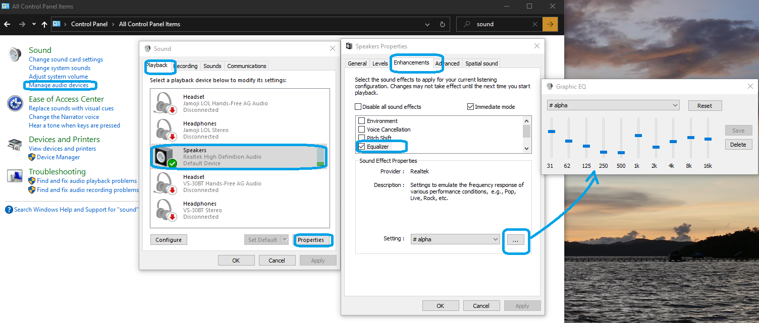 Equalizer in Windows 10 for Realtek HD Sound : 7 Steps - Instructables