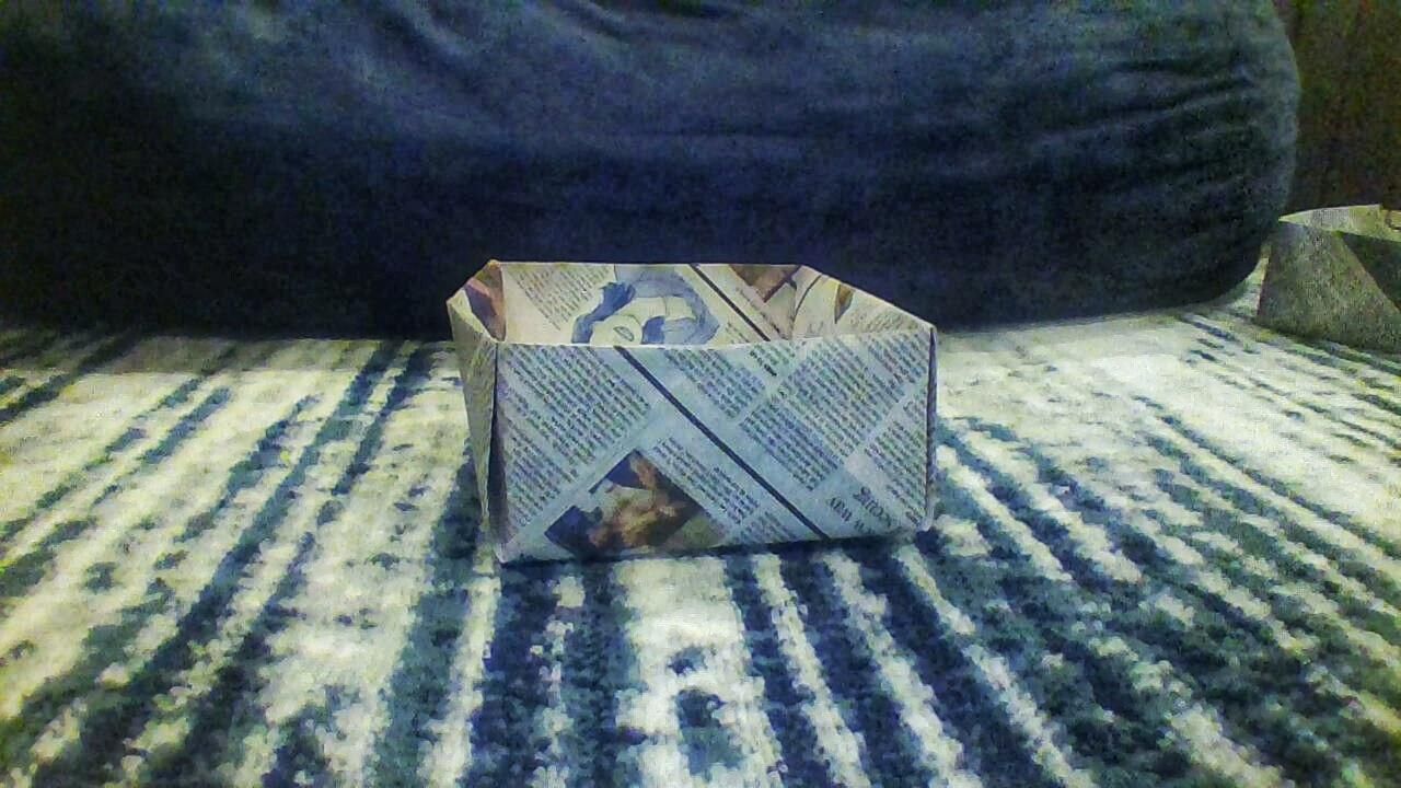 Large Newspaper Origami Boxes : 7 Steps - Instructables