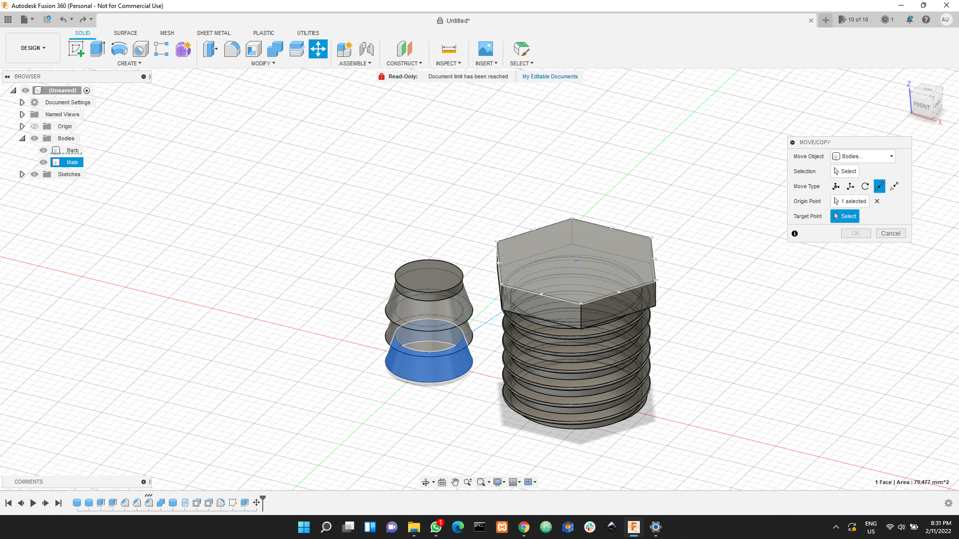 3D Printed Fittings for Silicone Tubing (Fusion 360) : 8 Steps (with ...