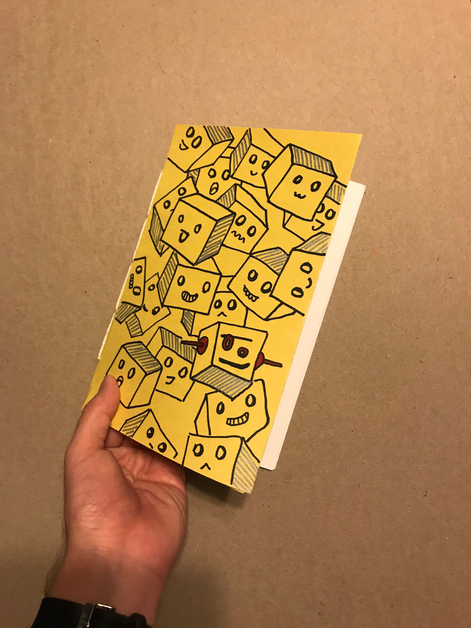 Saddle Stitch Sketchbook (Yellow) : 11 Steps (with Pictures ...