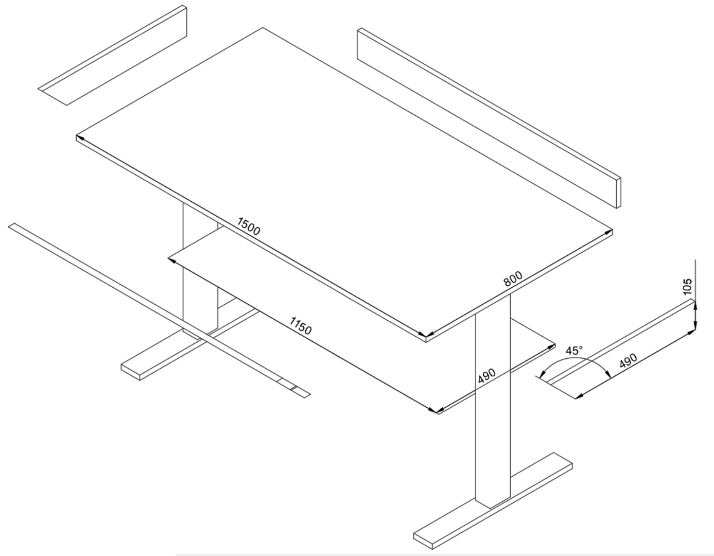 Super Clean Standing Desk : 5 Steps (with Pictures) - Instructables