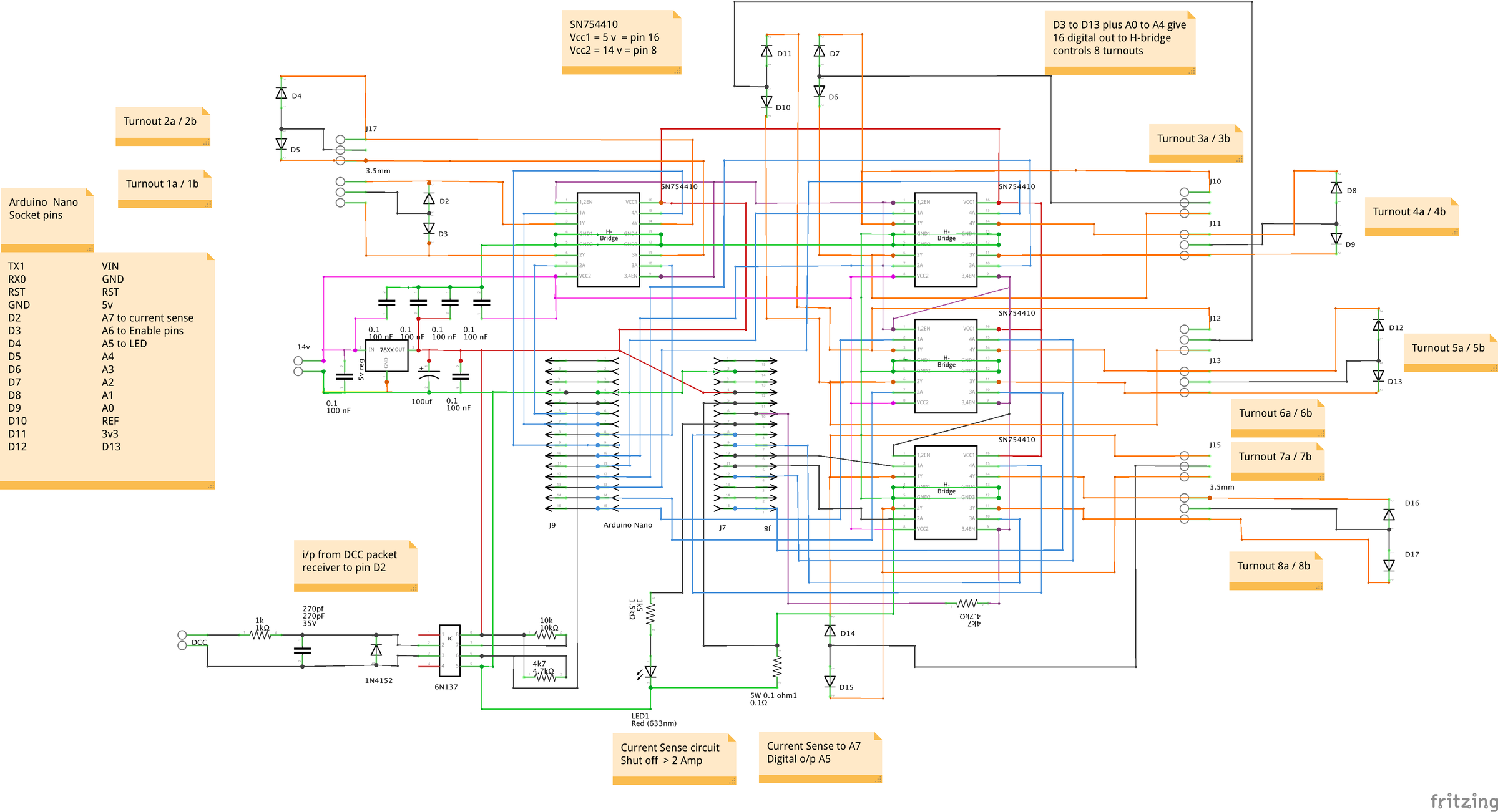 Arduino - Points/turnout/accessory Control V2 : 6 Steps - Instructables