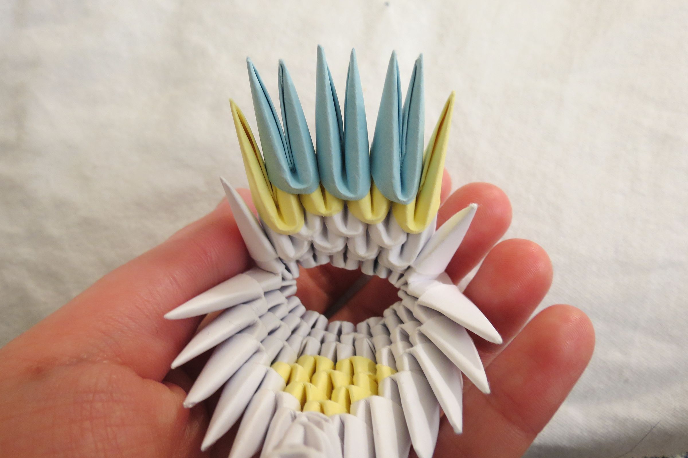 3d Origami Peacock Circle Tail