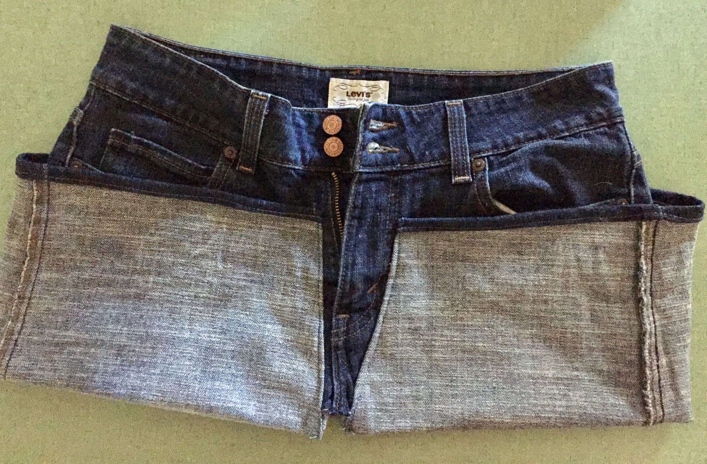 Recycled Jeans Step Ladder Caddy : 6 Steps (with Pictures) - Instructables