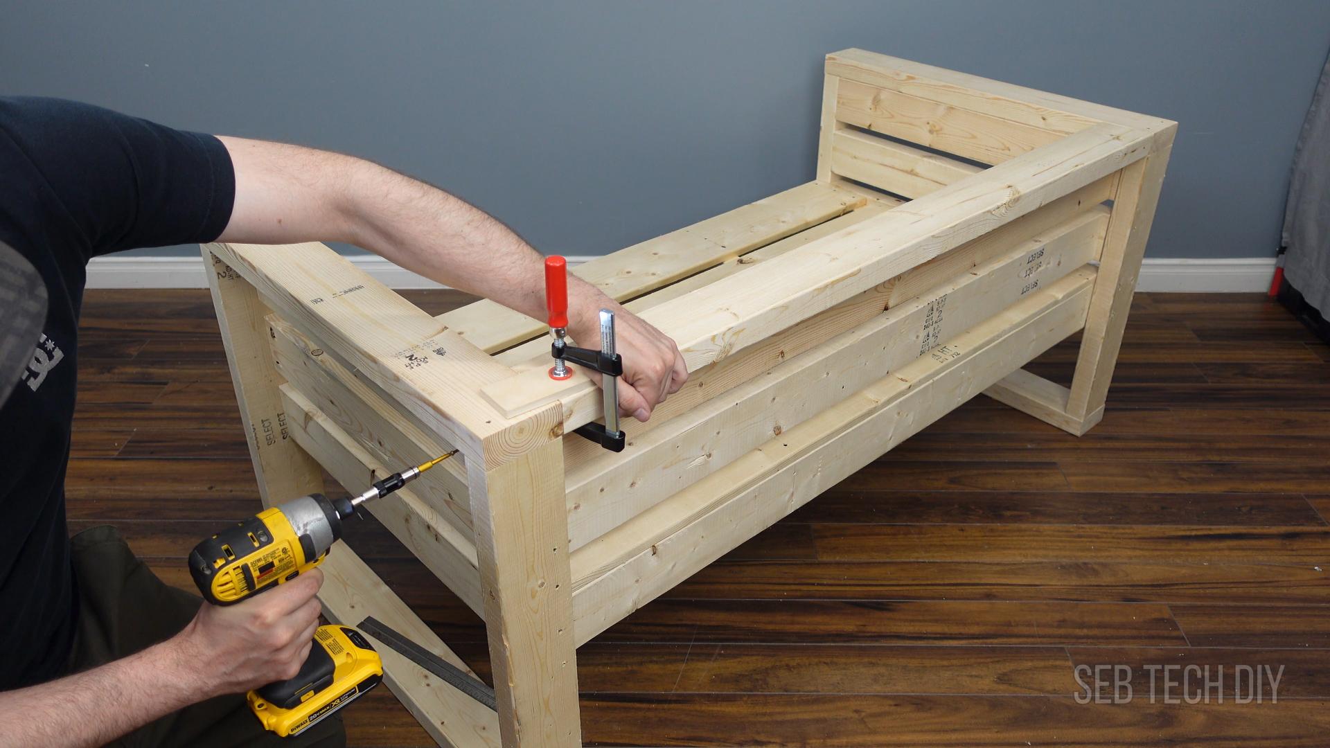 Easy Outdoor Sofa From 2x4s and Two Power Tools! : 12 Steps (with ...