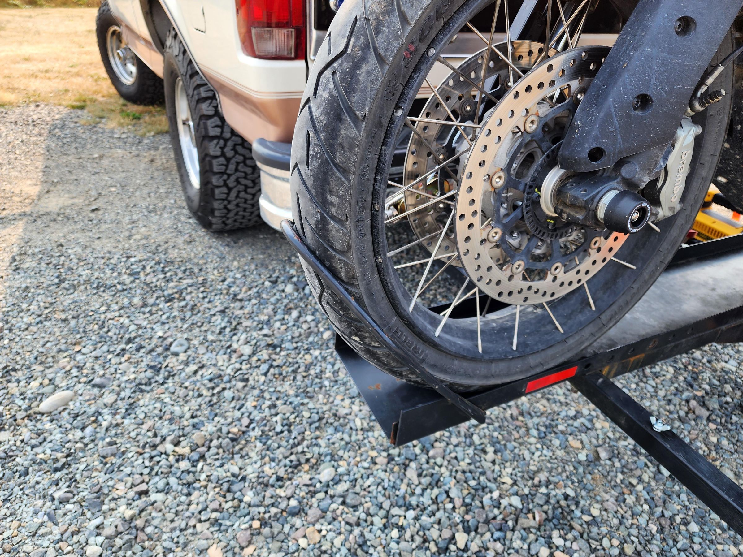 DIY Winch Assisted Motorcycle Hitch Carrier (No-Weld) : 6 Steps (with ...