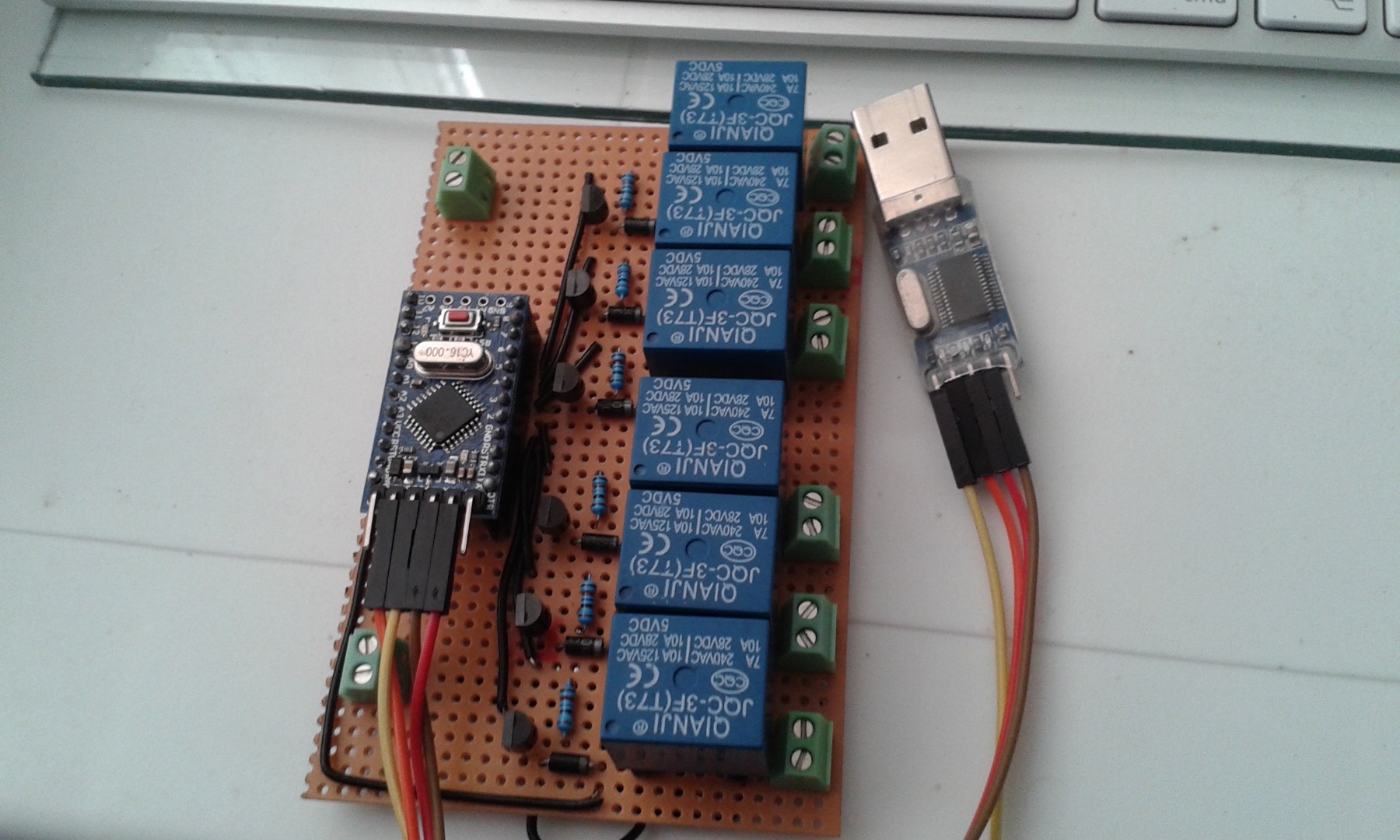 EL Wire - Arduino Mini Pro - Relay Controller Module 6 Channels : 9 ...