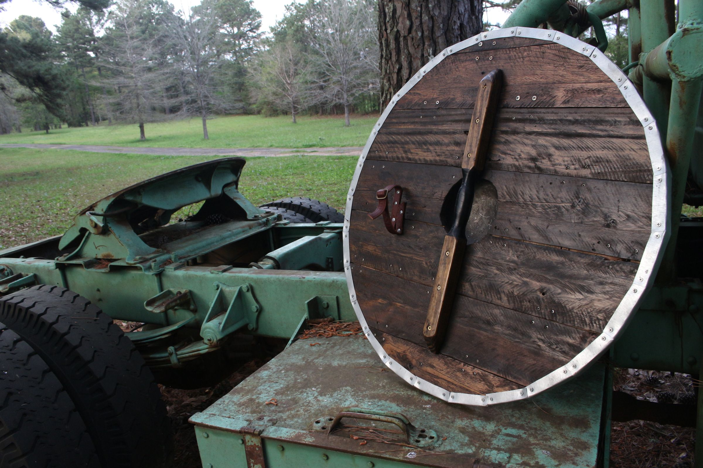 Pallet Wood Viking Shield (Make It Medieval-Ish) : 22 Steps (with ...